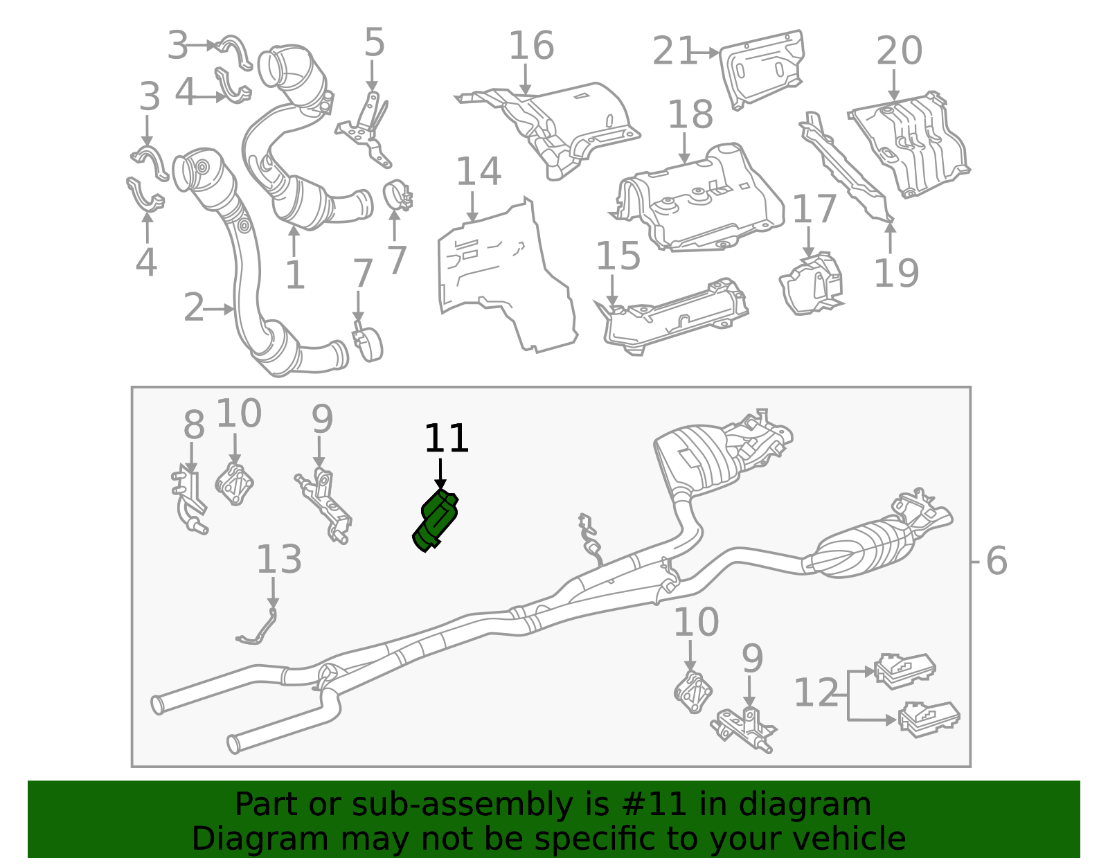 290-906-39-00 - Mercedes-Benz Center Pipe Actuator 2017-2025 Mercedes ...