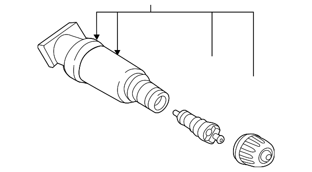 Genuine Valve Stem for 2014-2023 BMW | OEM Part# 36-10-6-876-673 | BMW ...