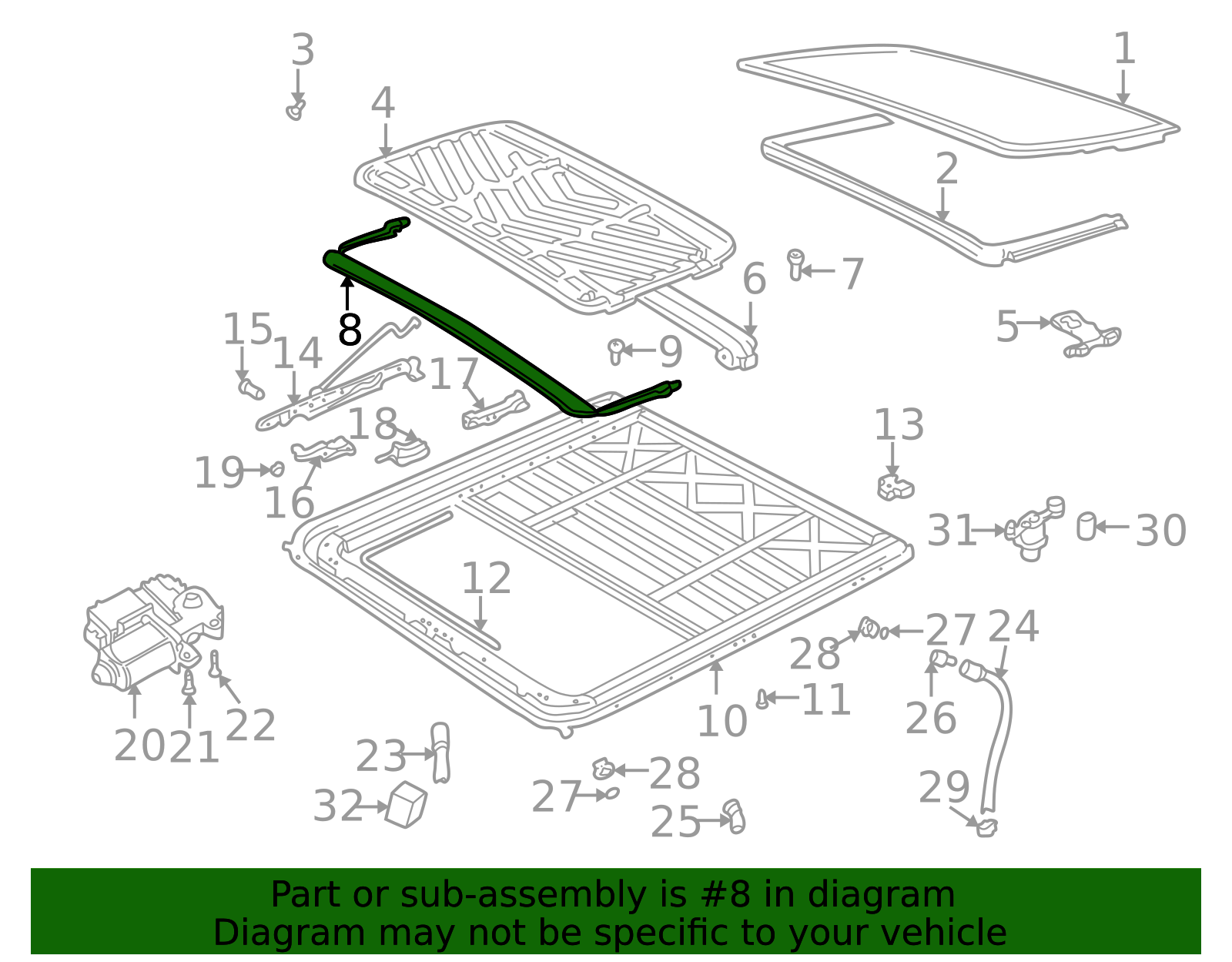 Genuine Wind Deflector S/r for 1994-2002 Saab | Part# 4327805 | Over 30 ...
