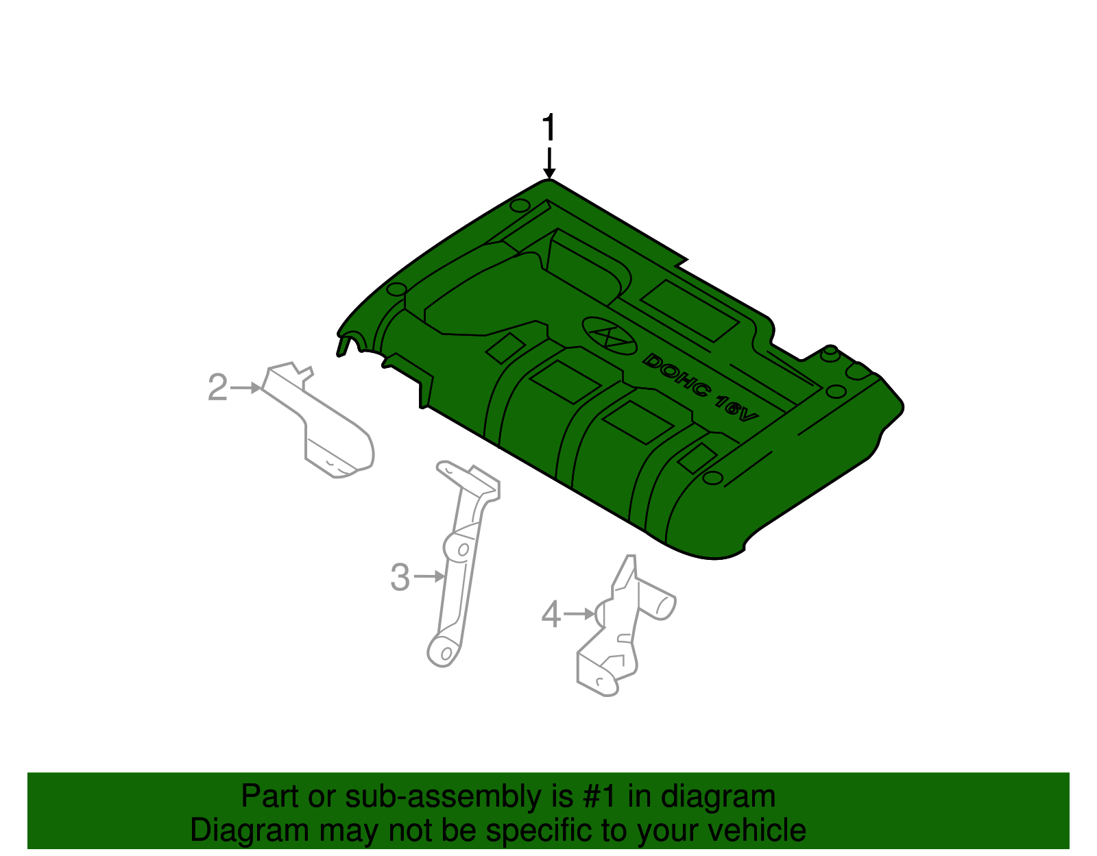 29240-23150 - Engine Cover 2008-2010 Kia Sportage | Kia.Parts Store