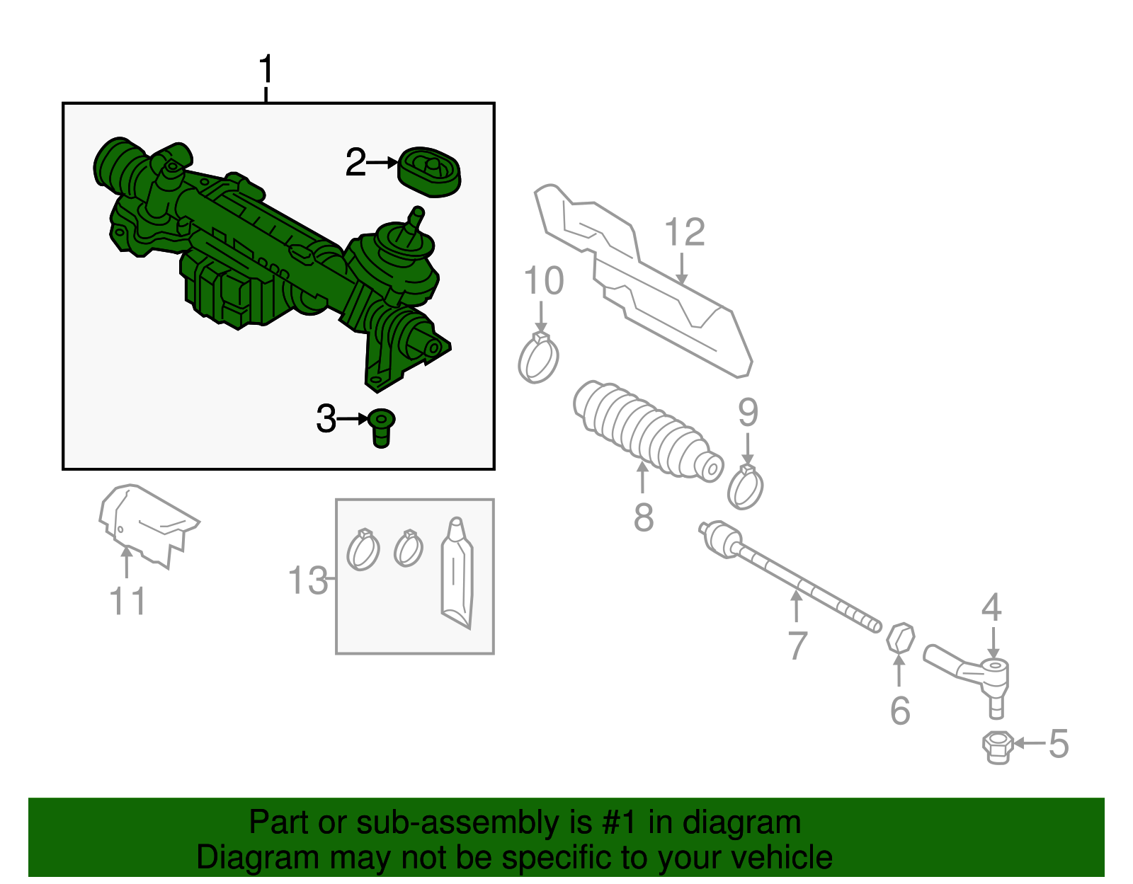 1K1-423-055-M - Gear Assembly 2008-2022 Volkswagen | Volkswagen Parts Catalog