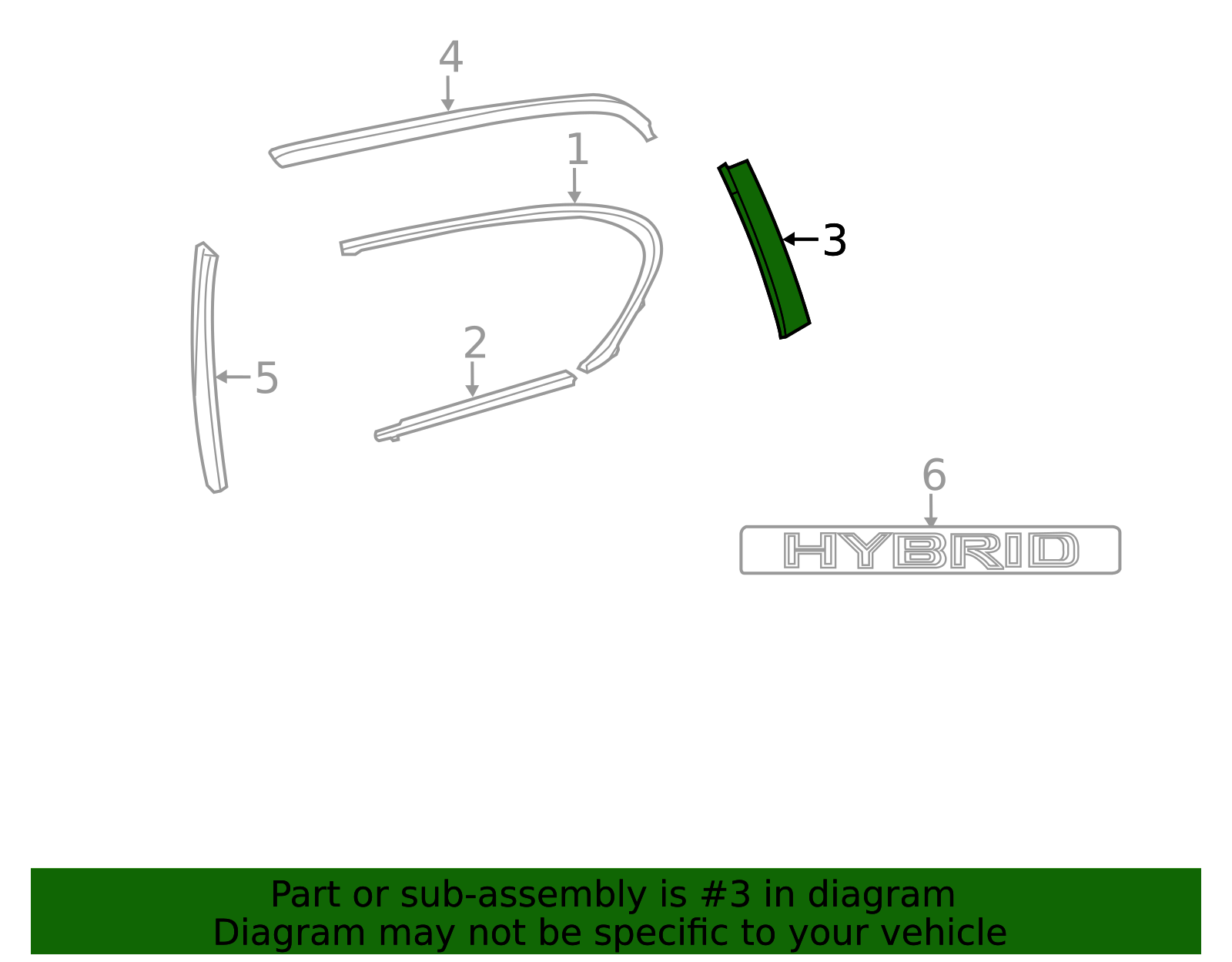 2011-2017 Lexus CT200h Door Applique 75761-76010 | OEM Parts Online