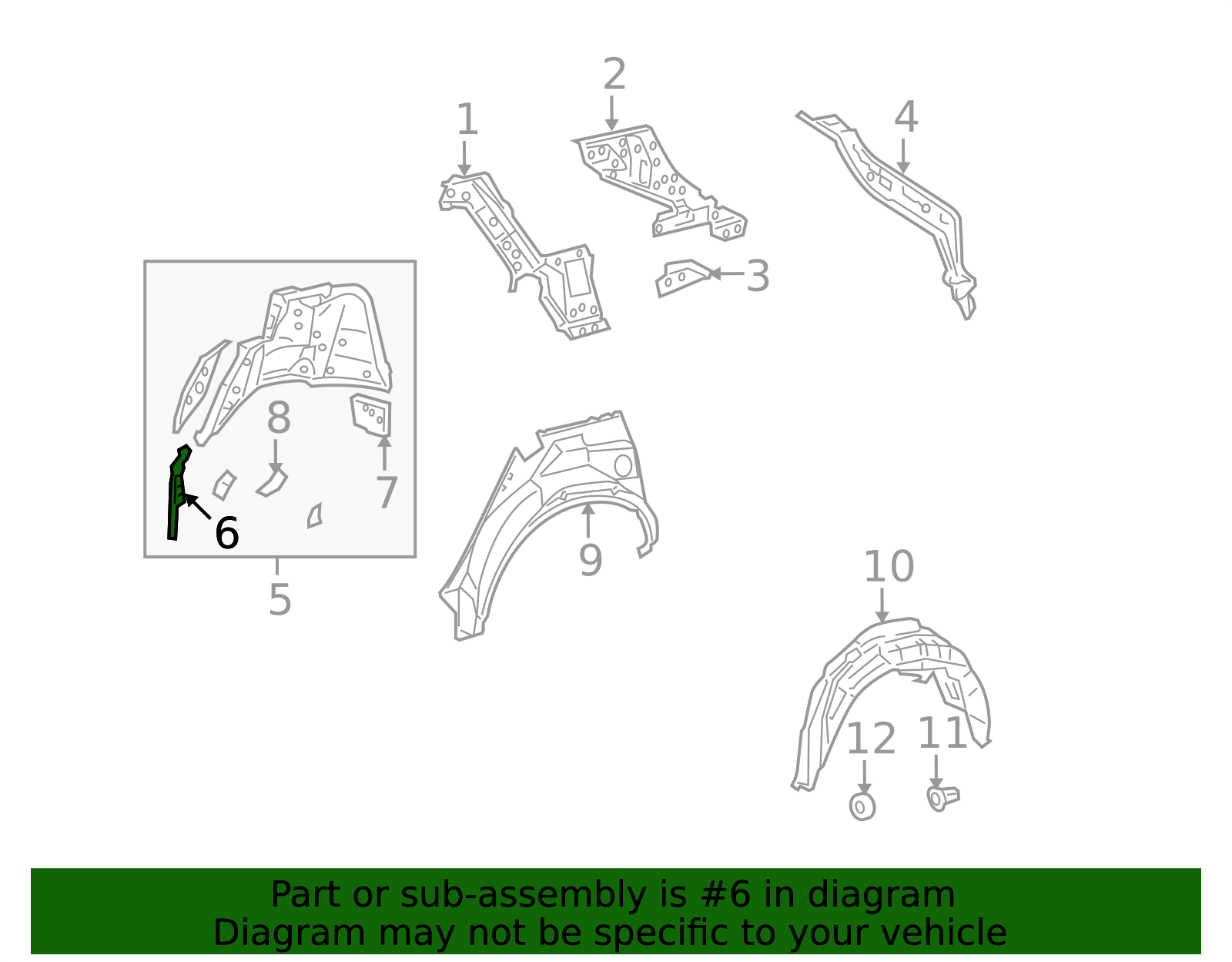 61642-0T010 - High-Quality Wheel Housing Bracket for 2009-2015 Toyota ...