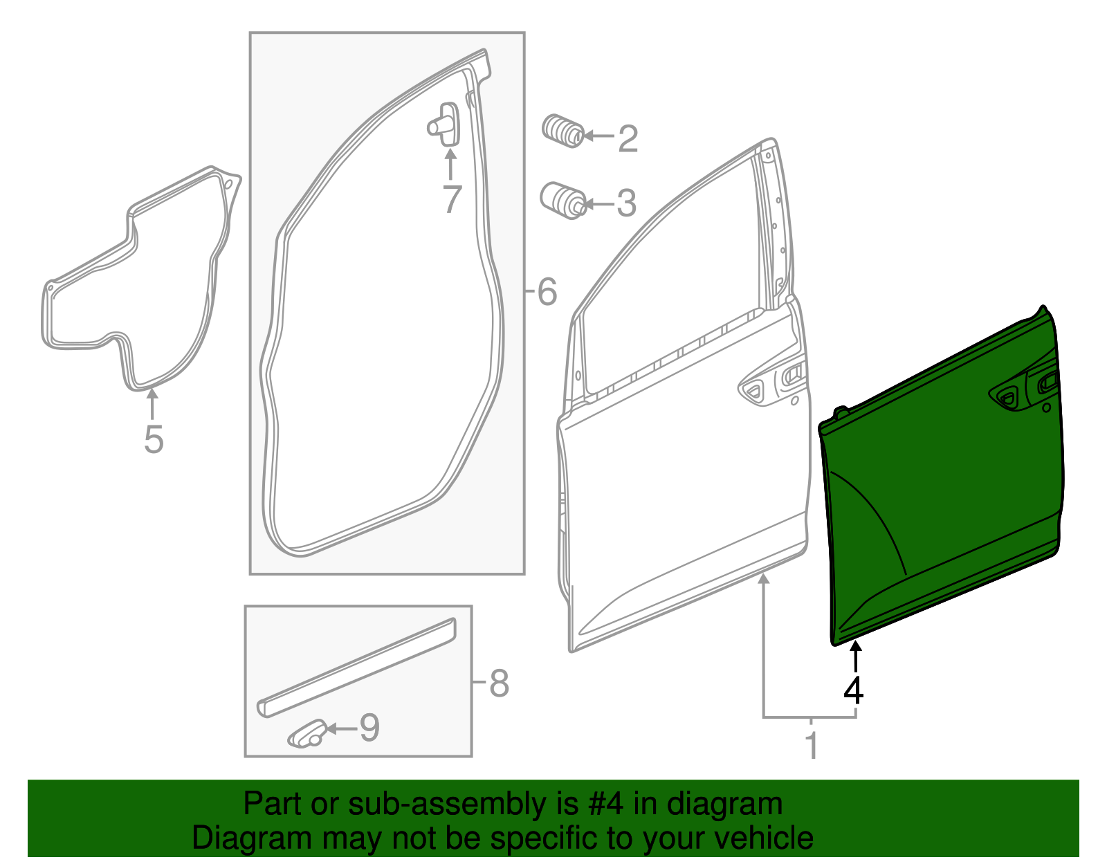 67151-TK8-305ZZ - Outer Panel 2011-2017 Honda Odyssey | Honda Parts Online