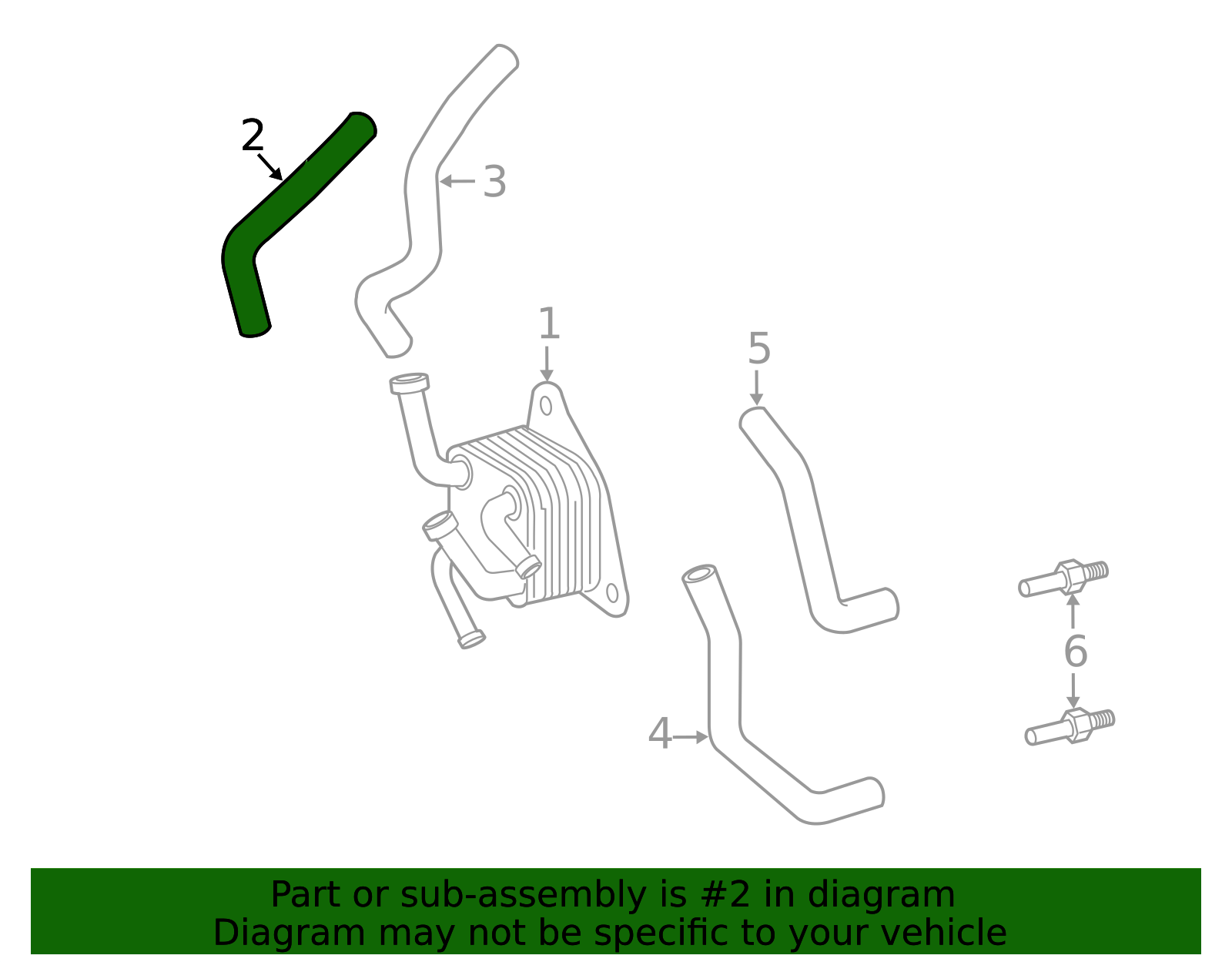 Automatic Transmission Oil Cooler Hose 16267-0V060 | Toyota Parts Center