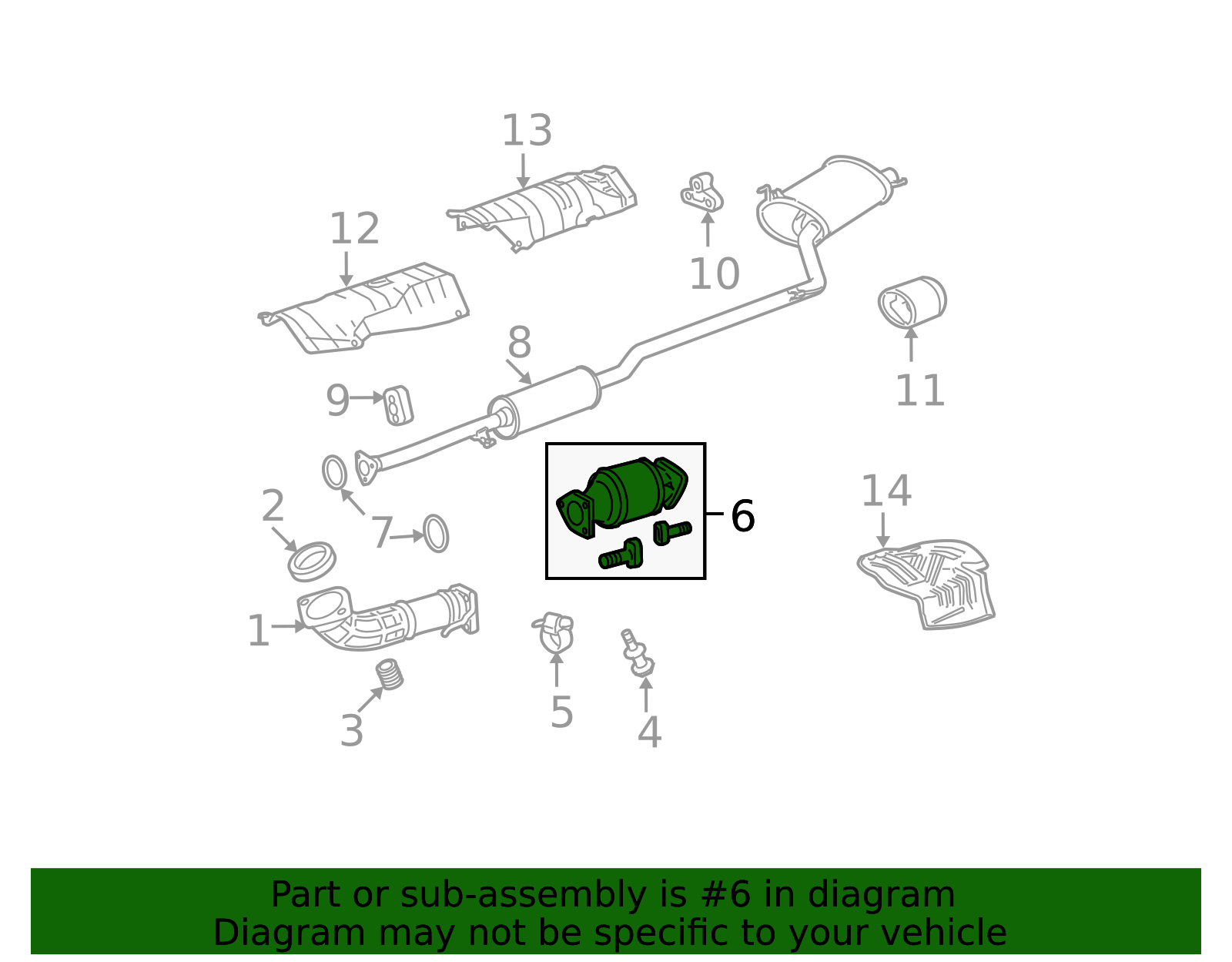 Catalytic Converter 18150-R40-A00 | OEM Parts Online