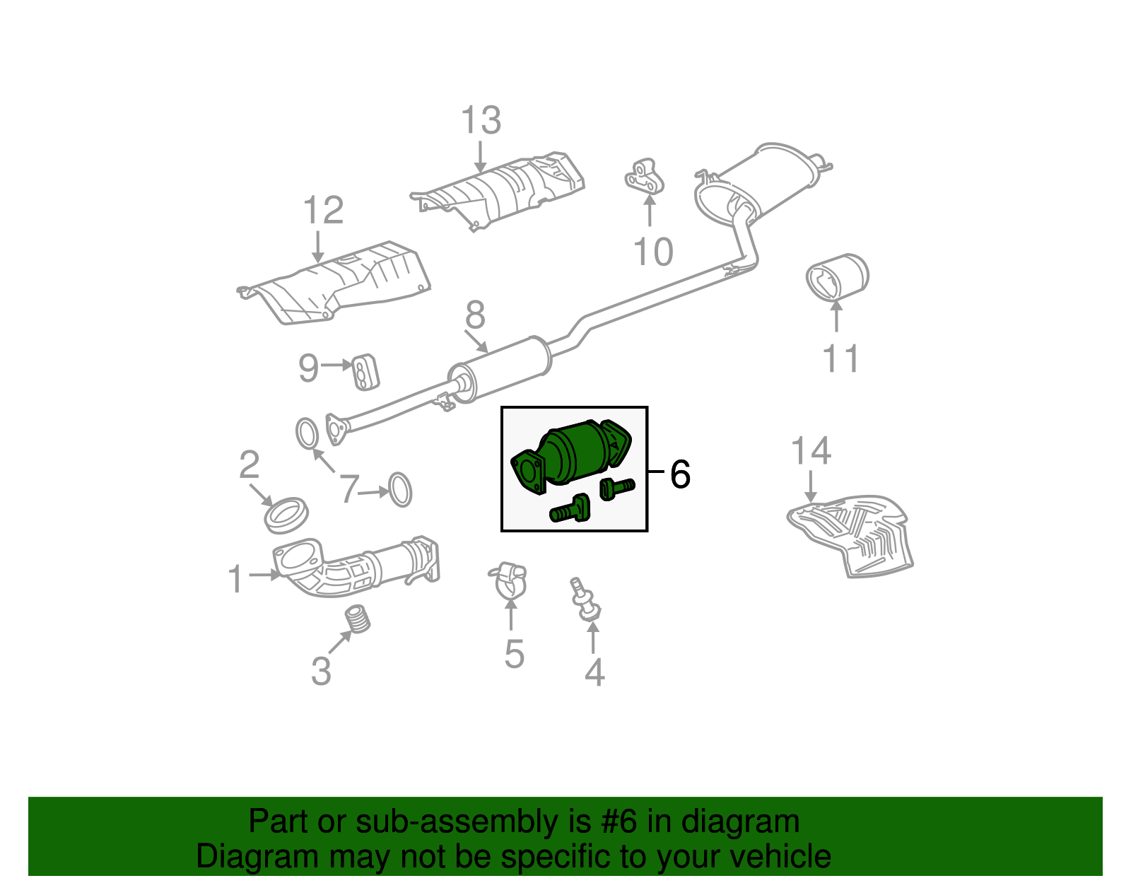 2008-2012 Honda Accord Catalytic Converter 18150-R40-A00 | OEM Parts Online