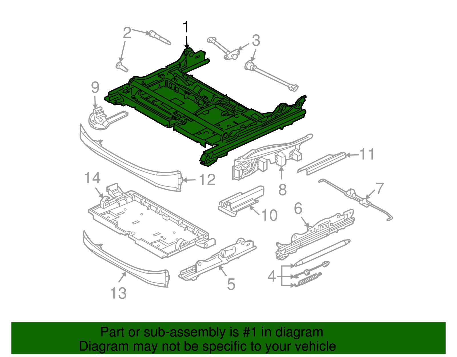 52-10-9-146-338 - Track Assembly - 2004-2009 BMW | BMW Parts Exchange