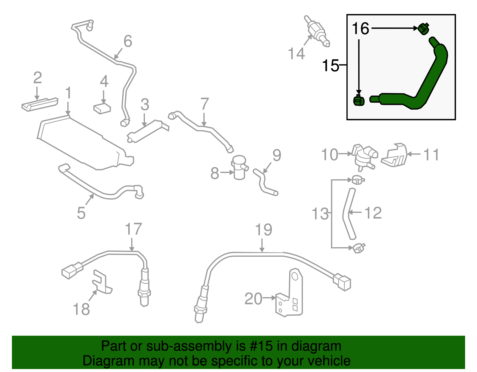 26720-2B700 - PCV Hose - 2016-2020 Hyundai | World OEM Parts Hyundai