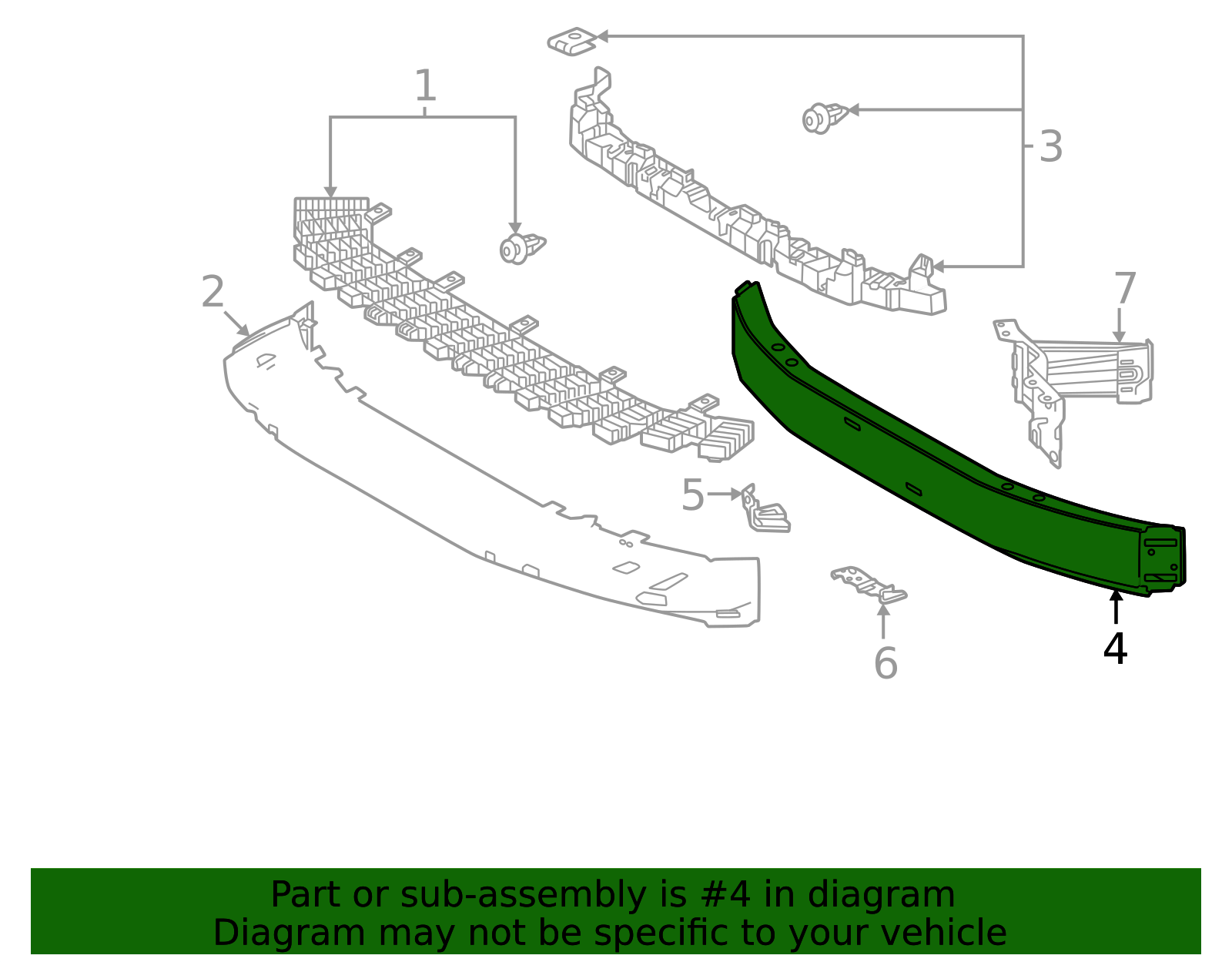 52021-60250 - 2024 Toyota Land Cruiser - Impact Bar | Nucar Toyota Parts