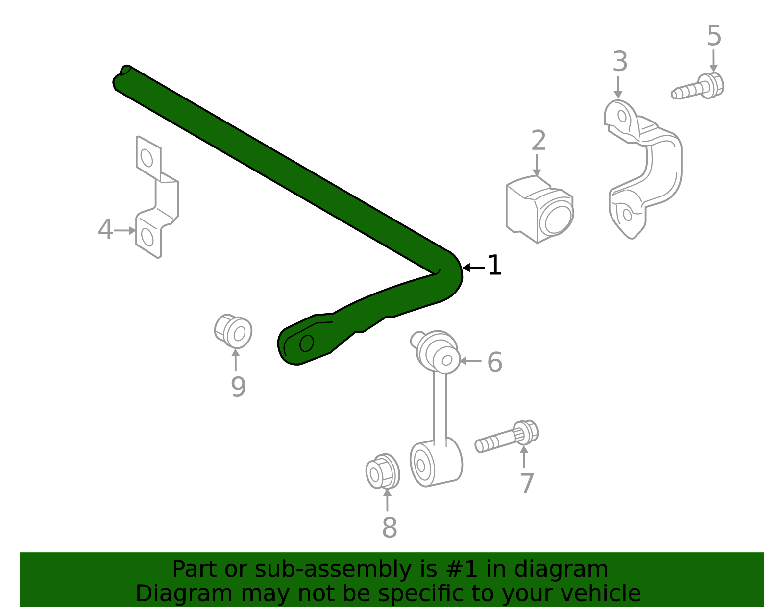 2019-2024 Toyota Stabilizer Bar 48812-0R050 | Toyota Parts Center