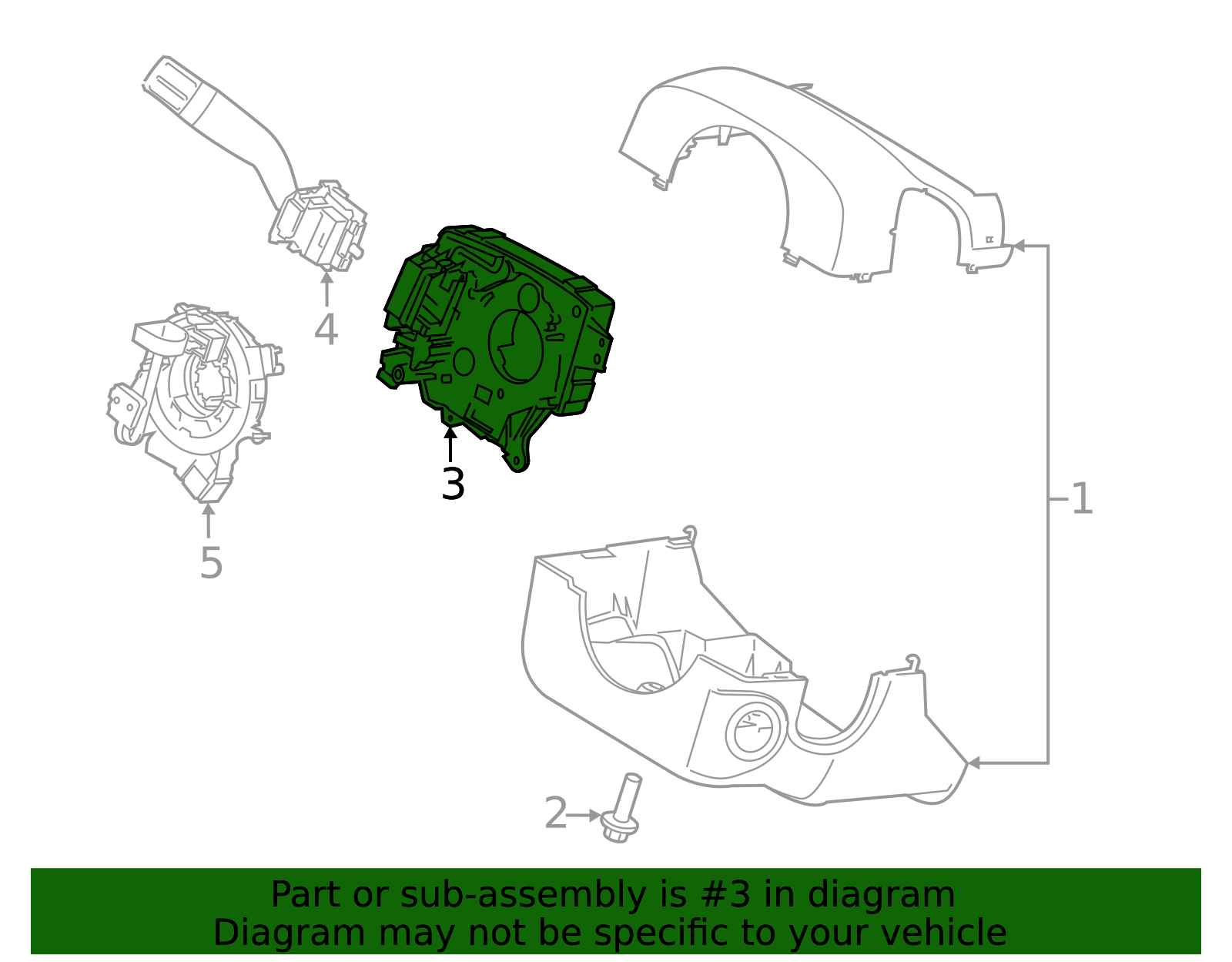 2021-2023 Ford | Column Housing | PL3Z-3F791-GB | Walls' Ford Parts