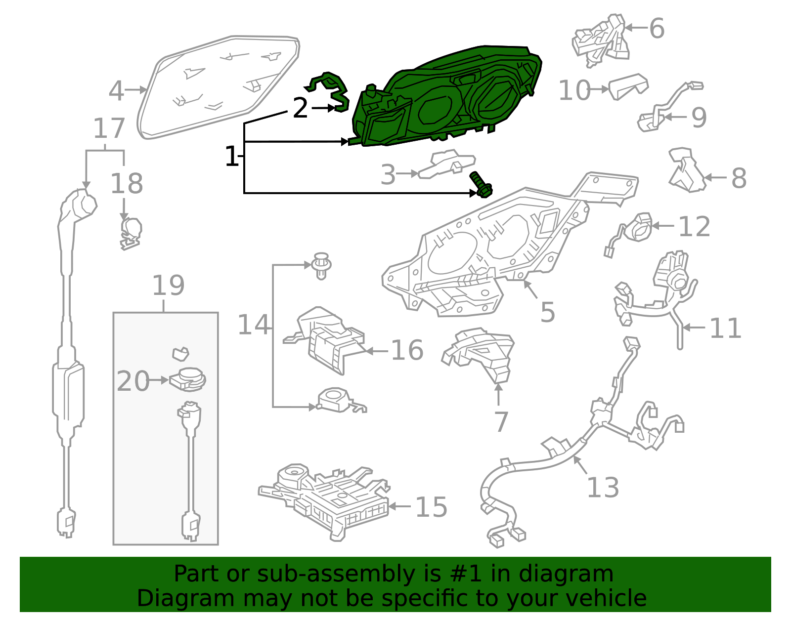 2020-2022 Toyota Prius Prime Lid Assembly 58409-47031 | Sparks Parts