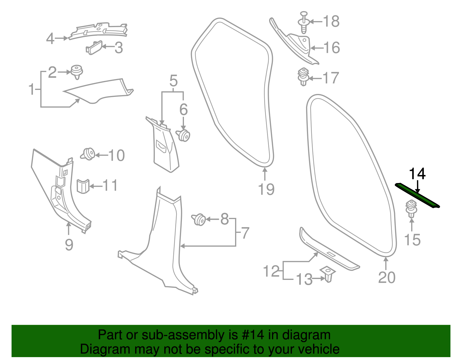 2013-2015 BMW X1 Front Sill Plate 51-47-2-990-504 | BMW Parts Online Hub