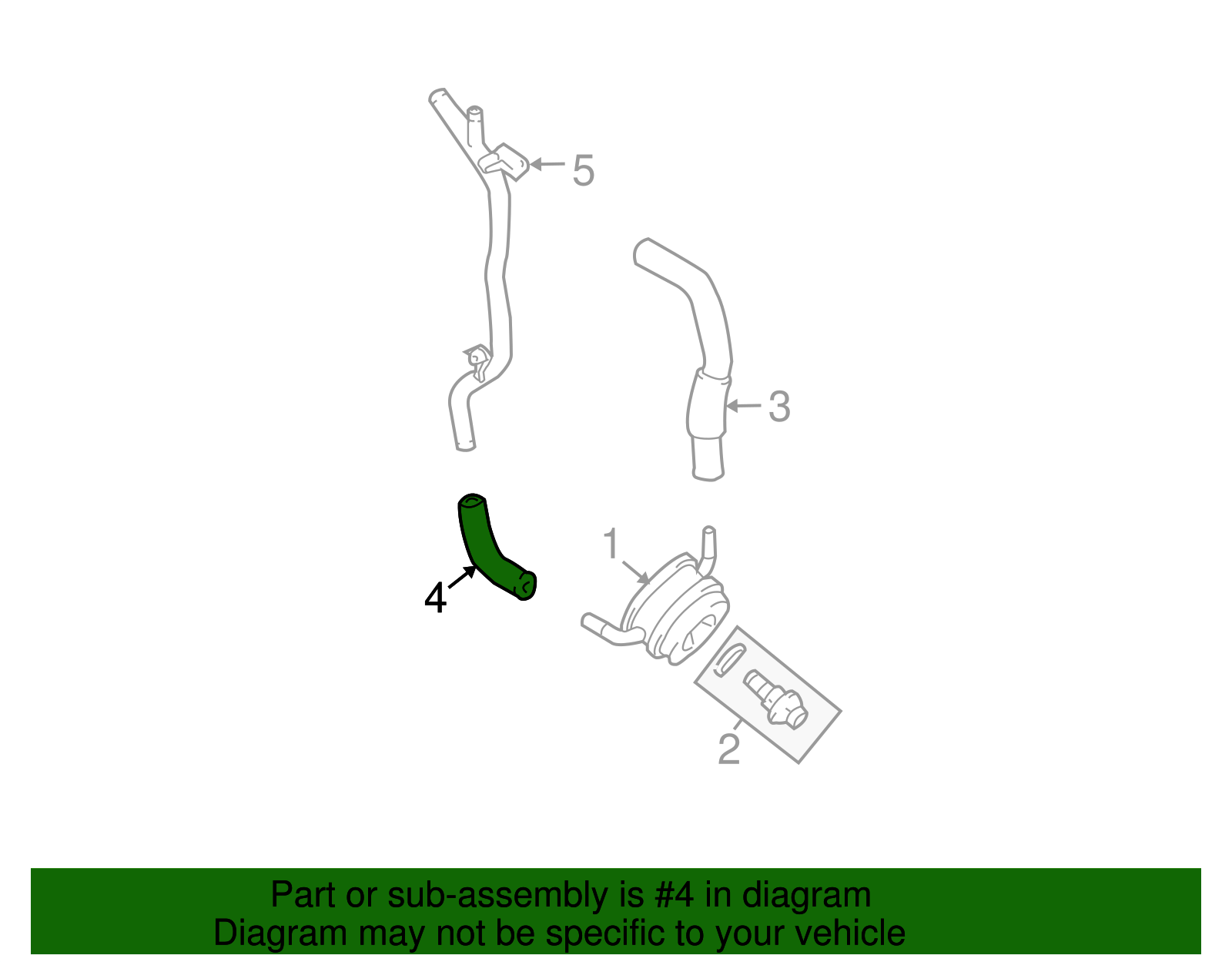 2003 Toyota 4Runner HVAC Heater Hose 87245-3D510 | Toyota Parts Center