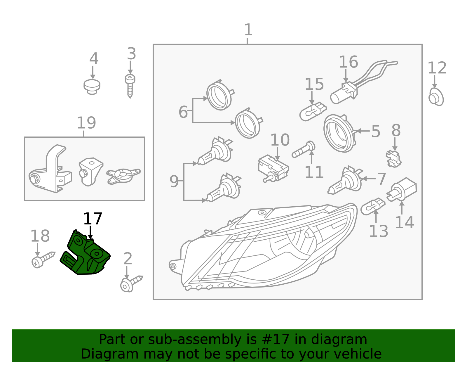 2009-2012 Volkswagen CC Retainer 3C8-805-299-A | QuirkParts