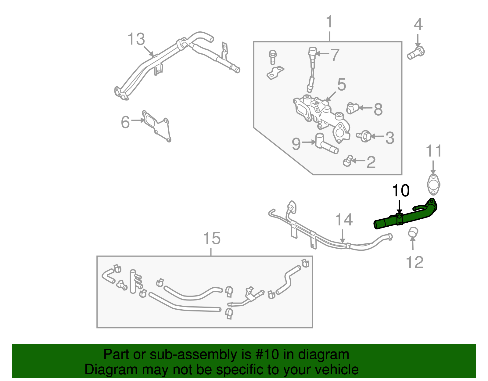 2010-2014 Hyundai Genesis Coupe Inlet Pipe 25460-2C400 | OEM Parts Online