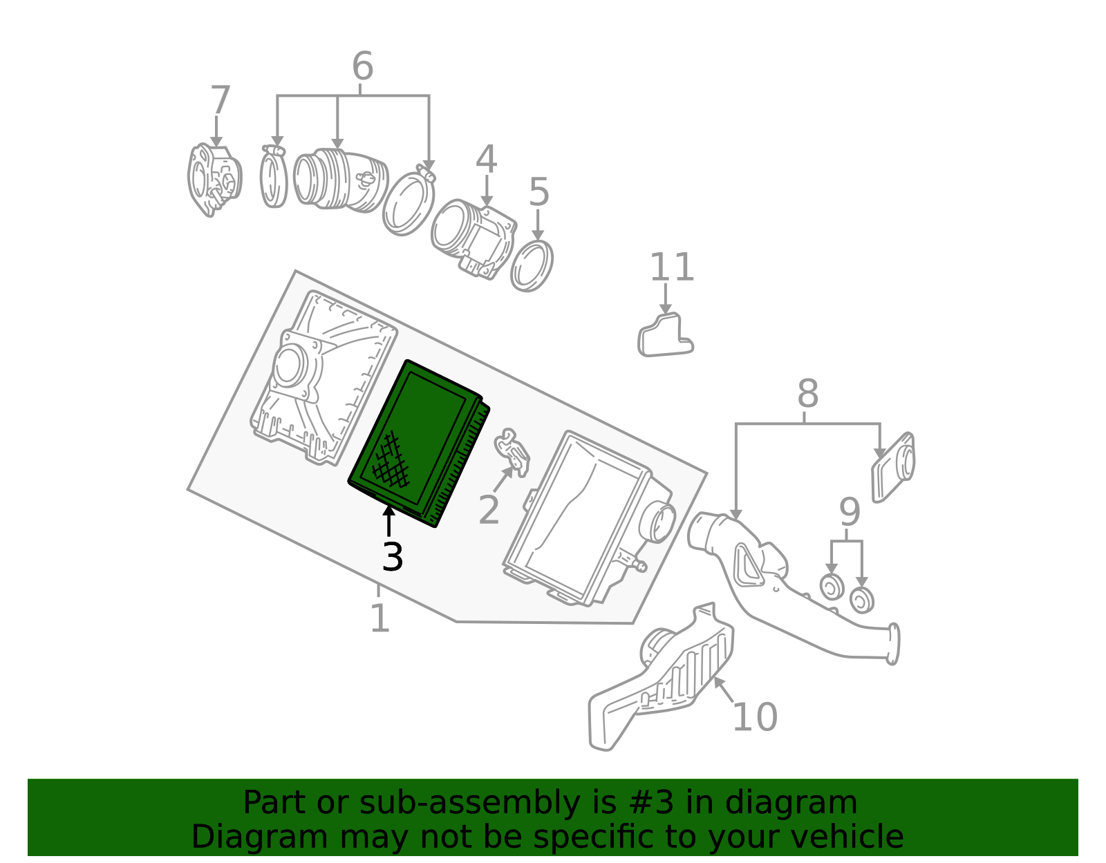 2000-2007 Ford Motorcraft™ Engine Air Filter FA-1683-A | Ford OEM Parts ...