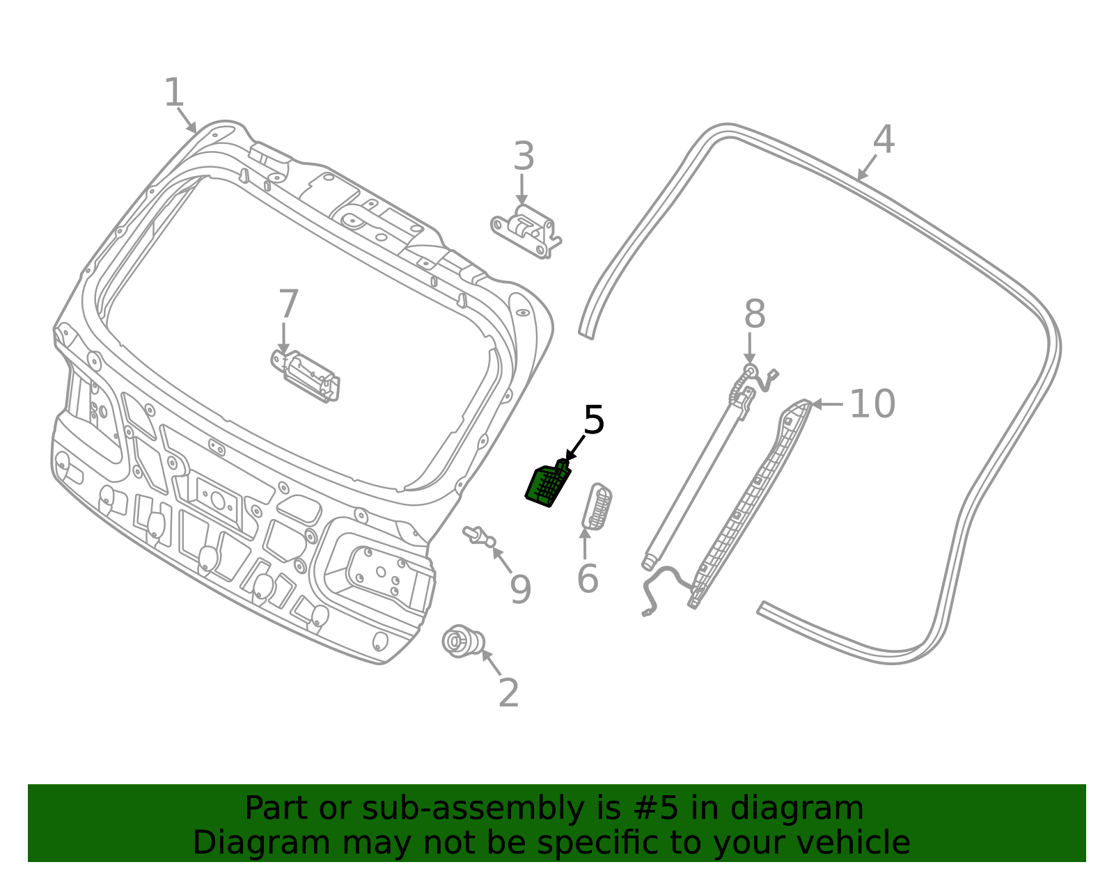 Hyundai - 81738-AR000 - Overslam Bumper - 2022-2025 Genesis | OEM ...