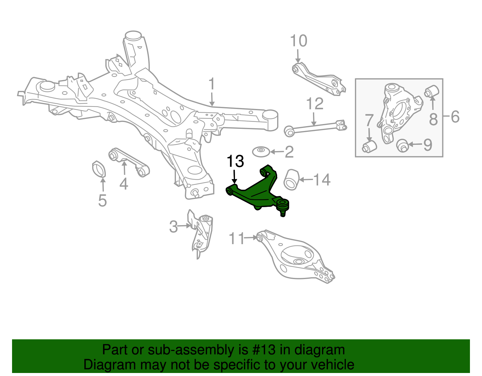 2013-2020 Nissan Pathfinder Upper Control Arm 55501-3JA0B | Bill Kay ...