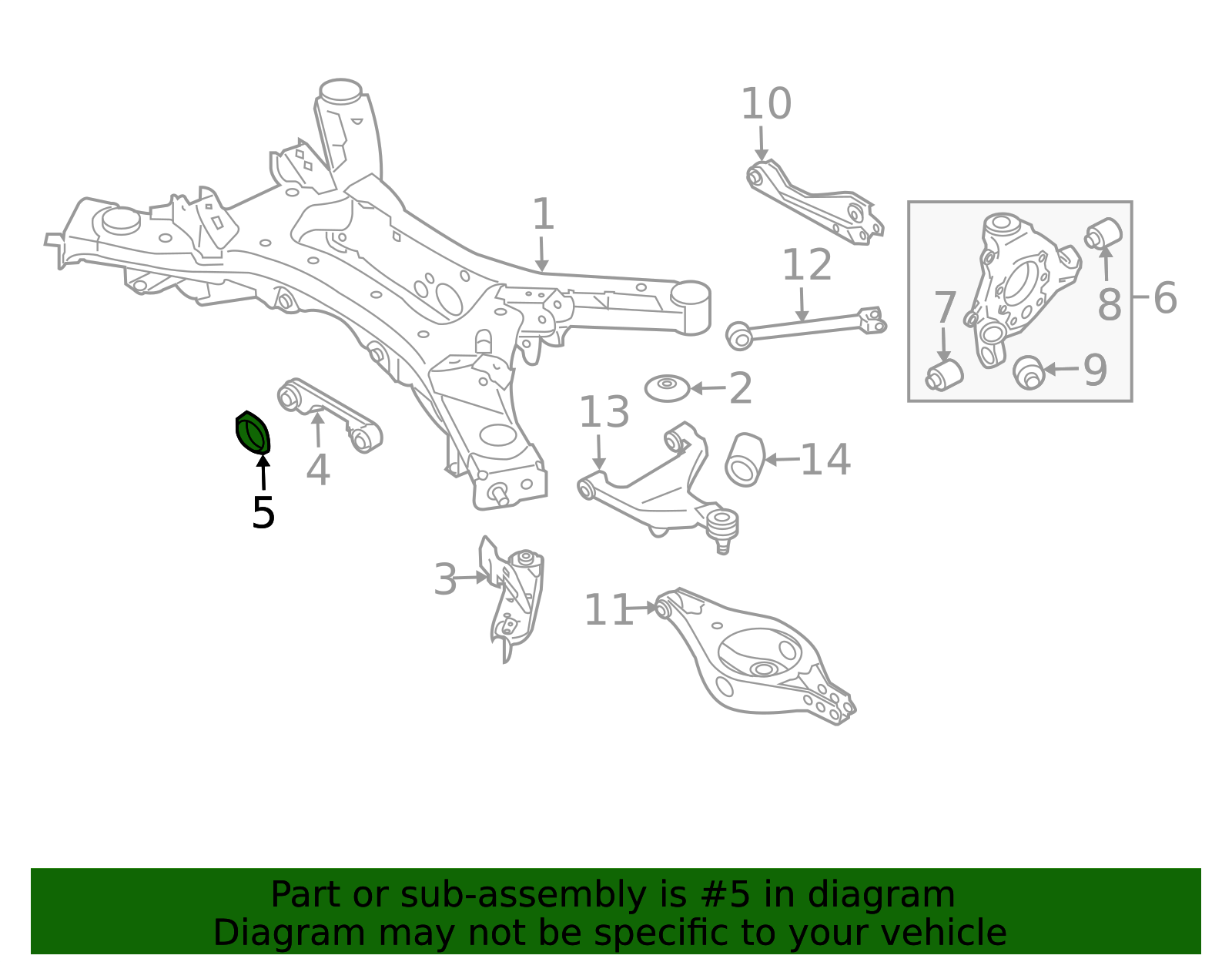 55473-JP00A - Differential Mount Stopper 2009-2020 Nissan | Official ...