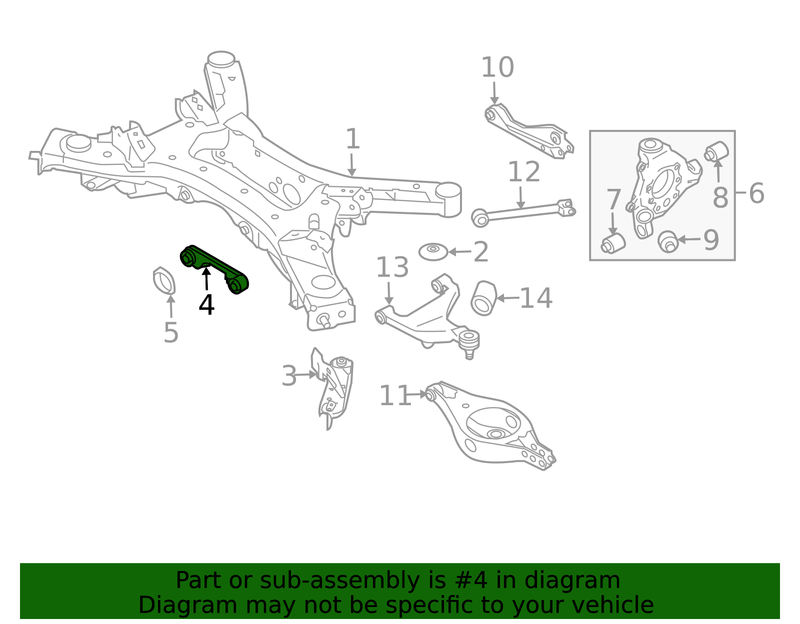 55419-3JA0A - High-Quality Differential Mount for 2013-2025 Nissan ...