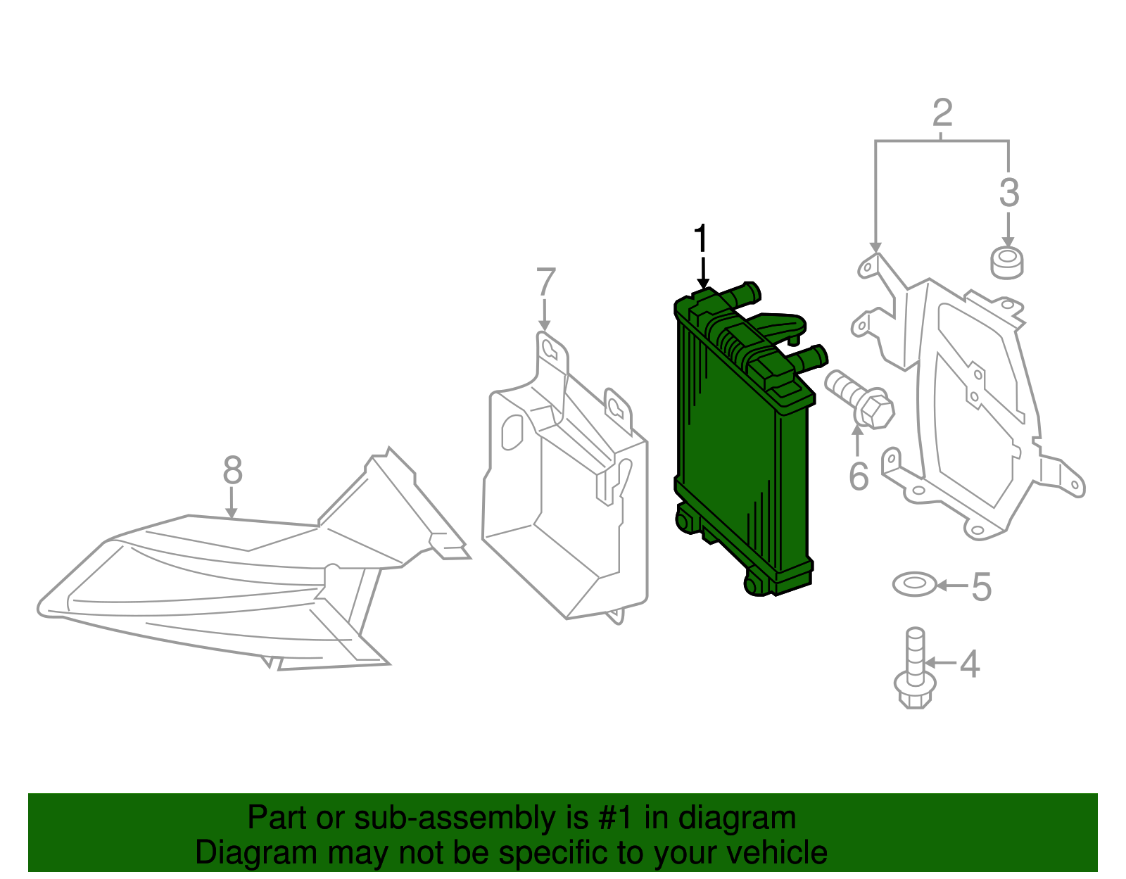 2013-2018 Audi A8 Quattro Radiator 4H0-121-251-C | OEM Parts Online