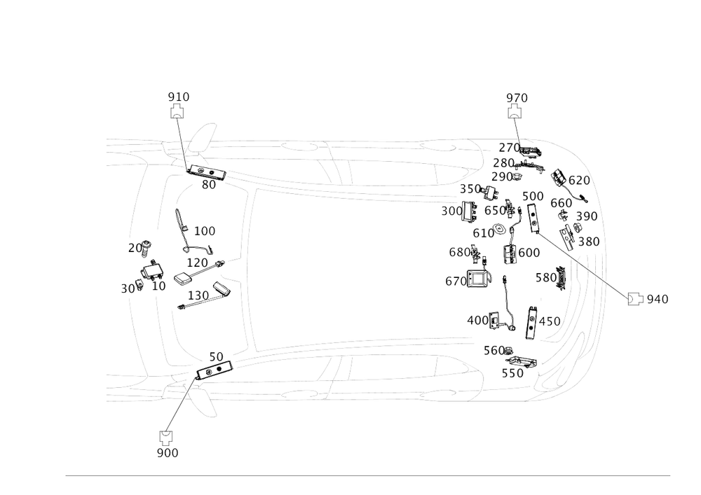 2006-2023 Mercedes-Benz Antenna 246-905-42-01 | Mercedes-Benz Parts