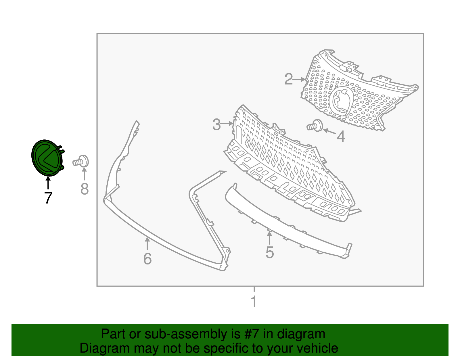 53141-11020 - Lexus Emblem 2018-2023 Lexus LC500h | Performance Auto Parts
