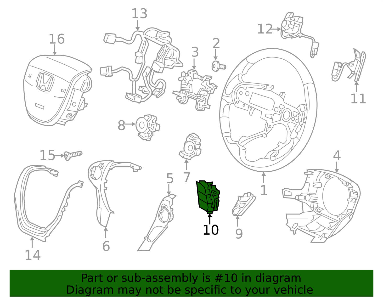 35890-TG7-A01 - Honda Multi Switch 2016-2023 Honda | Performance Auto Parts