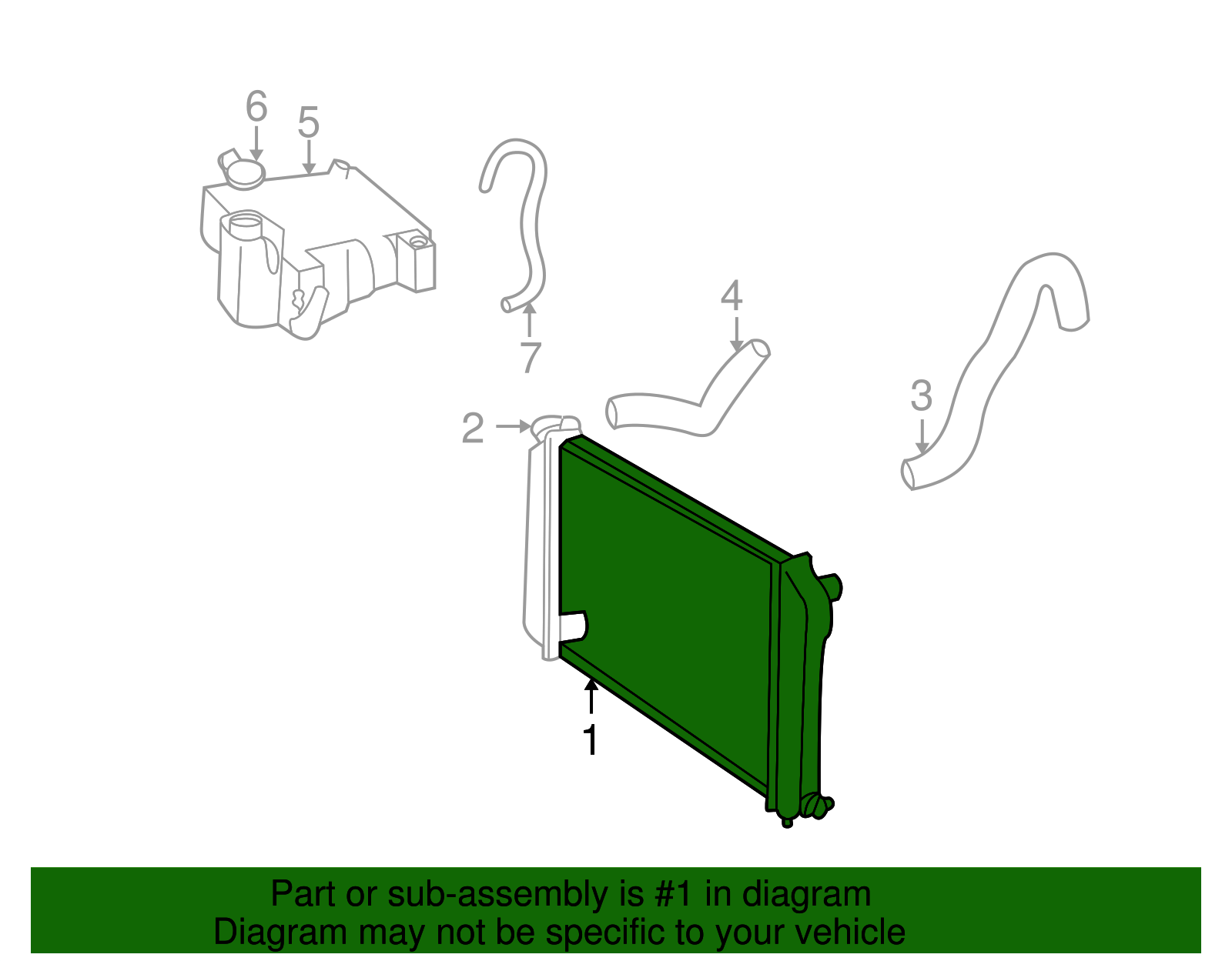 2002-2009 GM Radiator 15196385 | Shop Matick Buick GMC