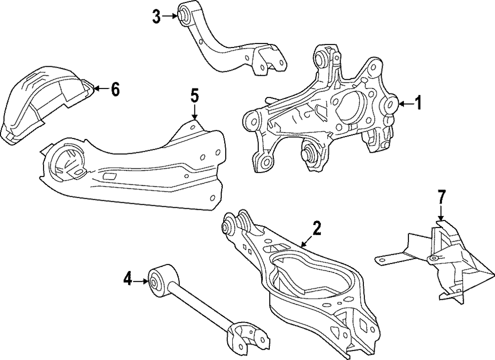 48730-42070 - 2023-2024 Toyota bZ4X - Lower Control Arm | Toyota Parts ...