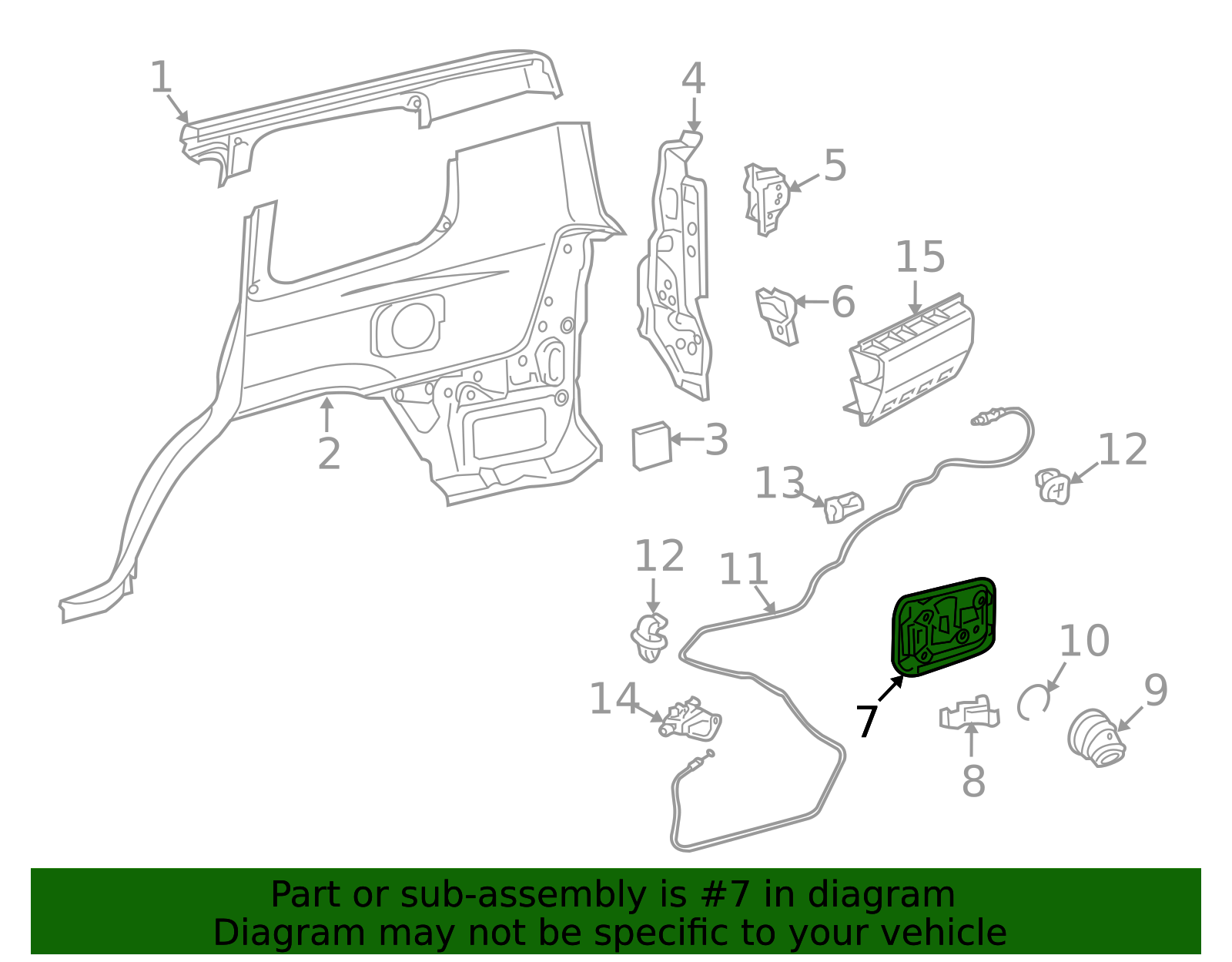 Fuel Filler Door 77350-60090 | Toyota Parts Center