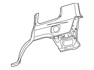 60162-60B60 - Lower Quarter Panel - 2008-2021 Toyota Land Cruiser | OEM ...