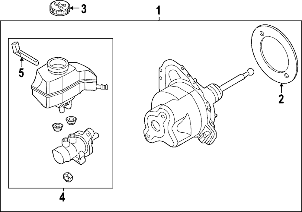 2022-2024 Volkswagen Power Brake Booster 5WB-614-105-BA | OEM Parts Online