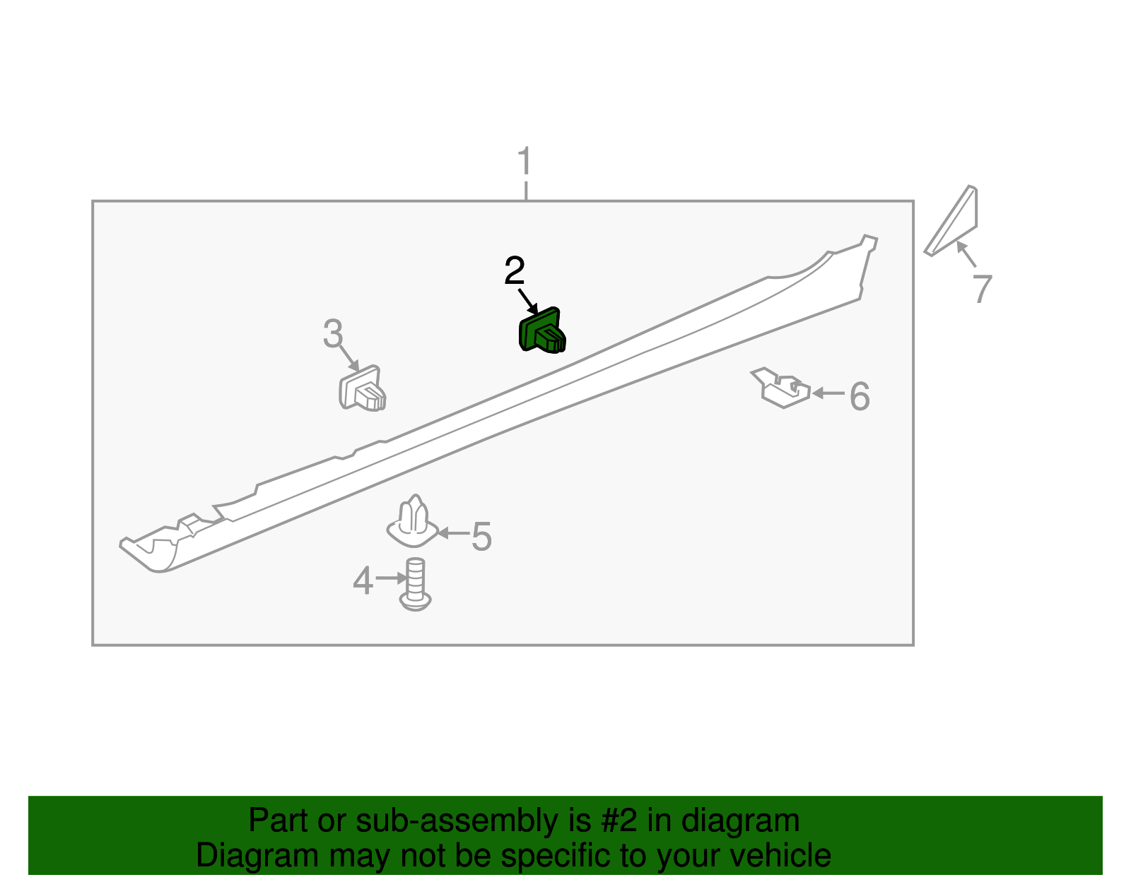 2005-2017 Hyundai Rocker Panel Molding Clip 87756-2E000 | OEM Parts Online