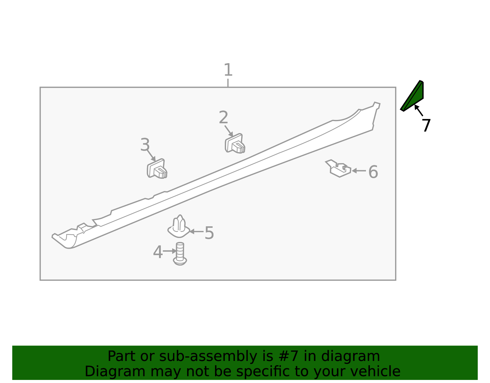 2011-2015 Hyundai Sonata Pillar Molding 86190-3S000 | MotorMotor