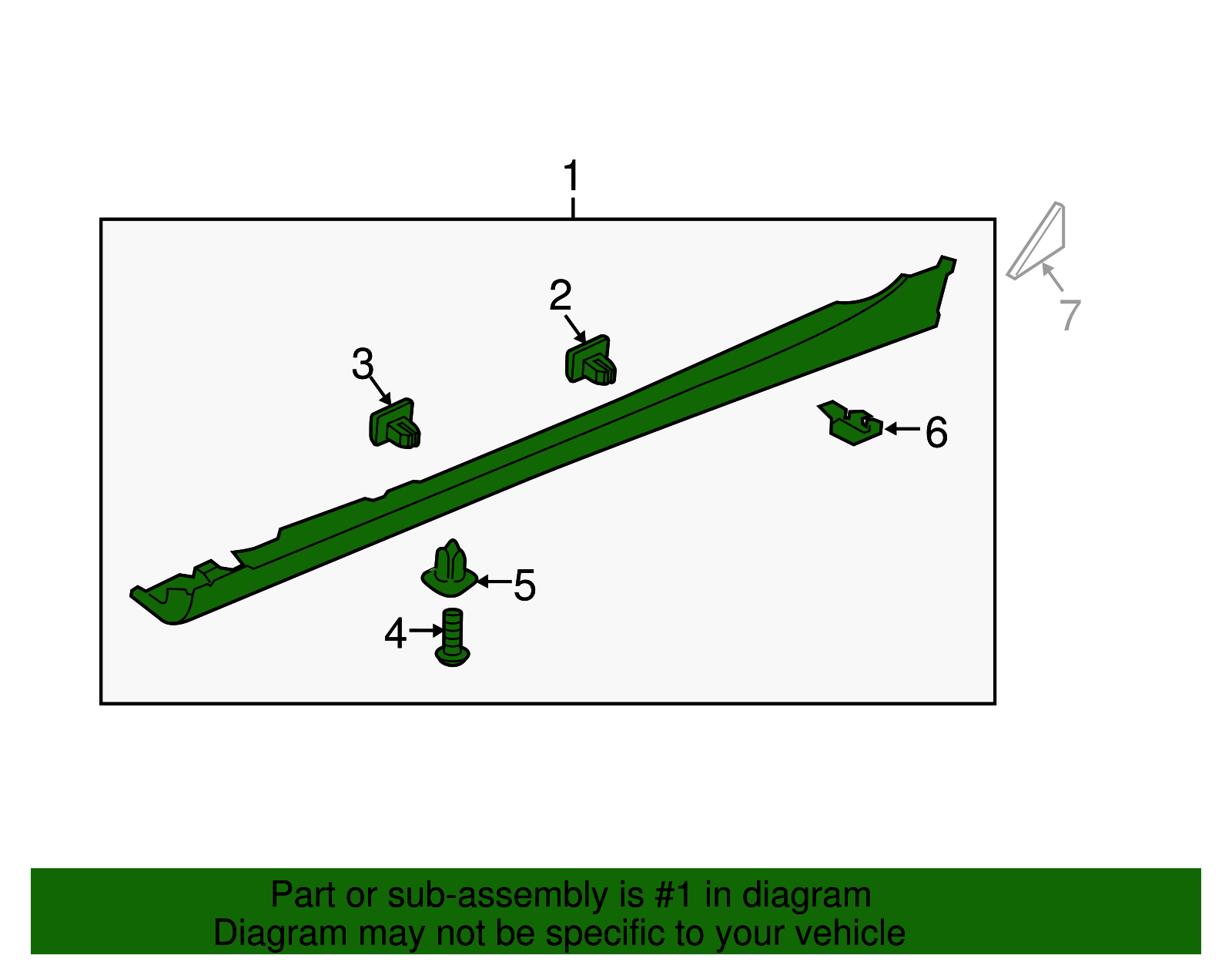 87752-3S000 - Rocker Molding 2011-2013 Hyundai Sonata | Hyundai Parts Pro