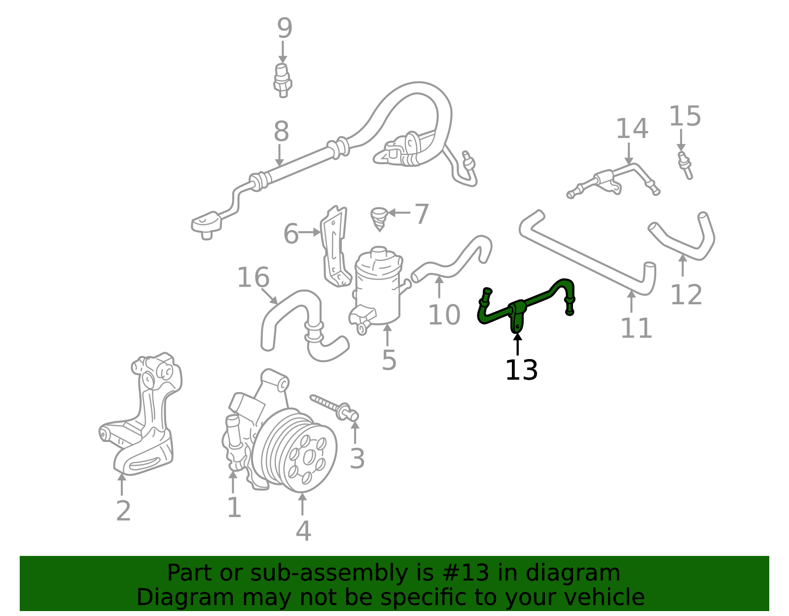 53730-S04-J50 - Power Steering Line Honda Parts Online