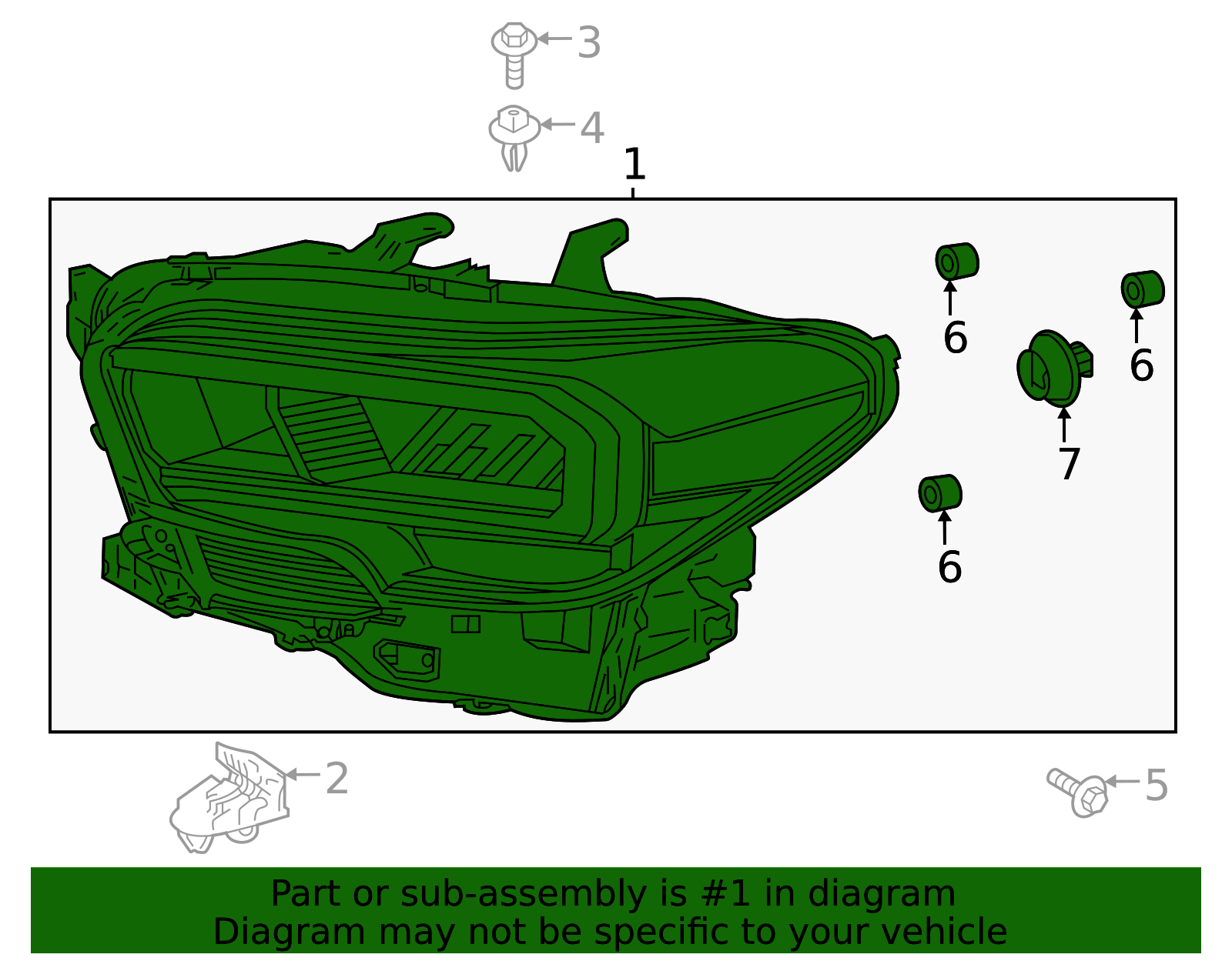 81110-04300 - 2020-2023 Toyota Tacoma - Headlight Right | Conicelli Toyota