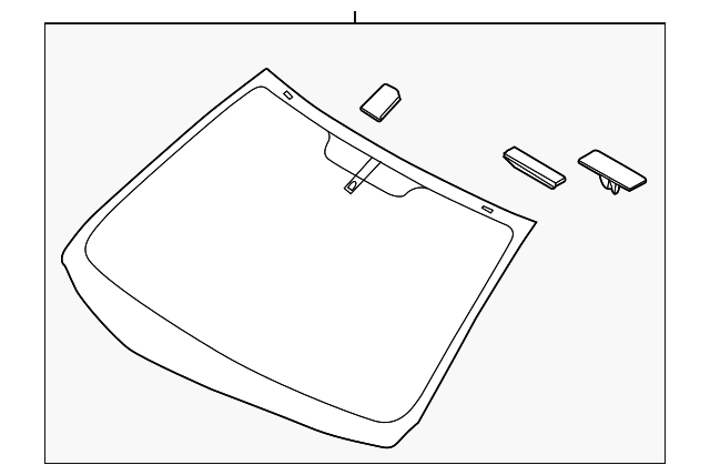 2018-2020 Kia Rio Windshield 86110-H9030 | TascaParts.com