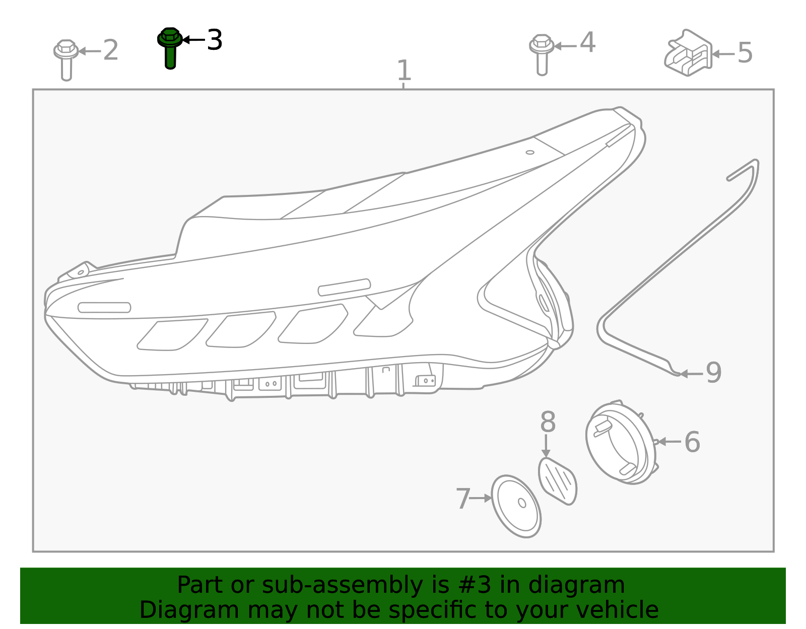 2021-2025 Kia Headlamp Assembly Inner Bolt 11281-06306B | TascaParts.com