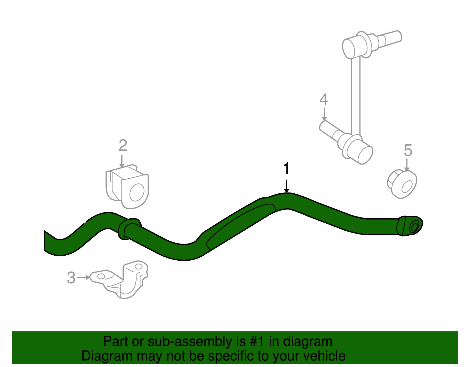 Genuine Toyota Stabilizer Bar part# 48811-04130 for 2005-2023 Toyota ...