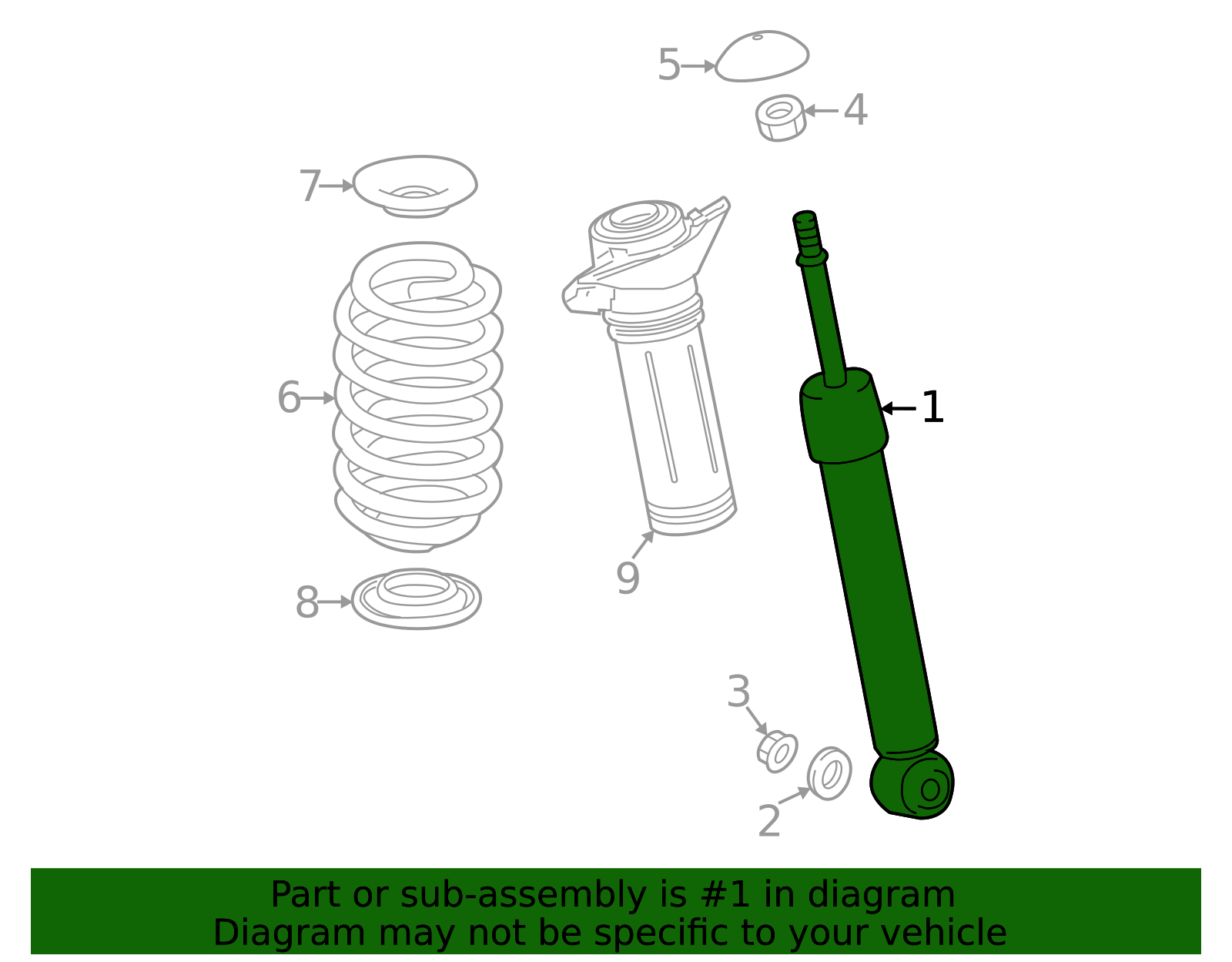 48530-8Z317 - High-Quality Shock for 2025 Toyota Camry | AutoNation Parts