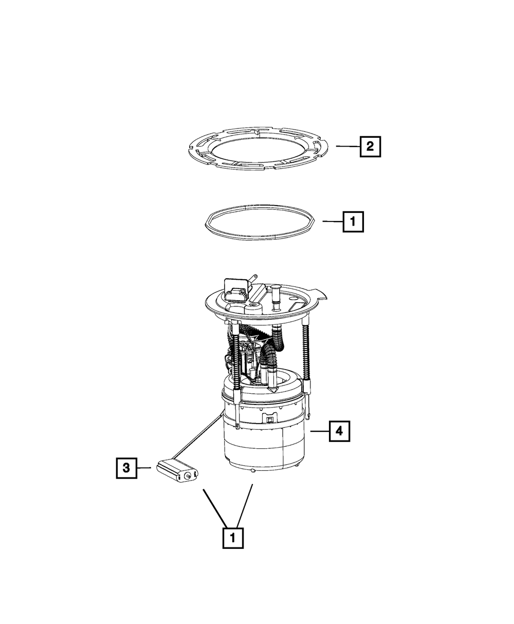 2017-2022 Jeep Compass Fuel Pump/Level Unit Module Kit 68368228AD | My ...