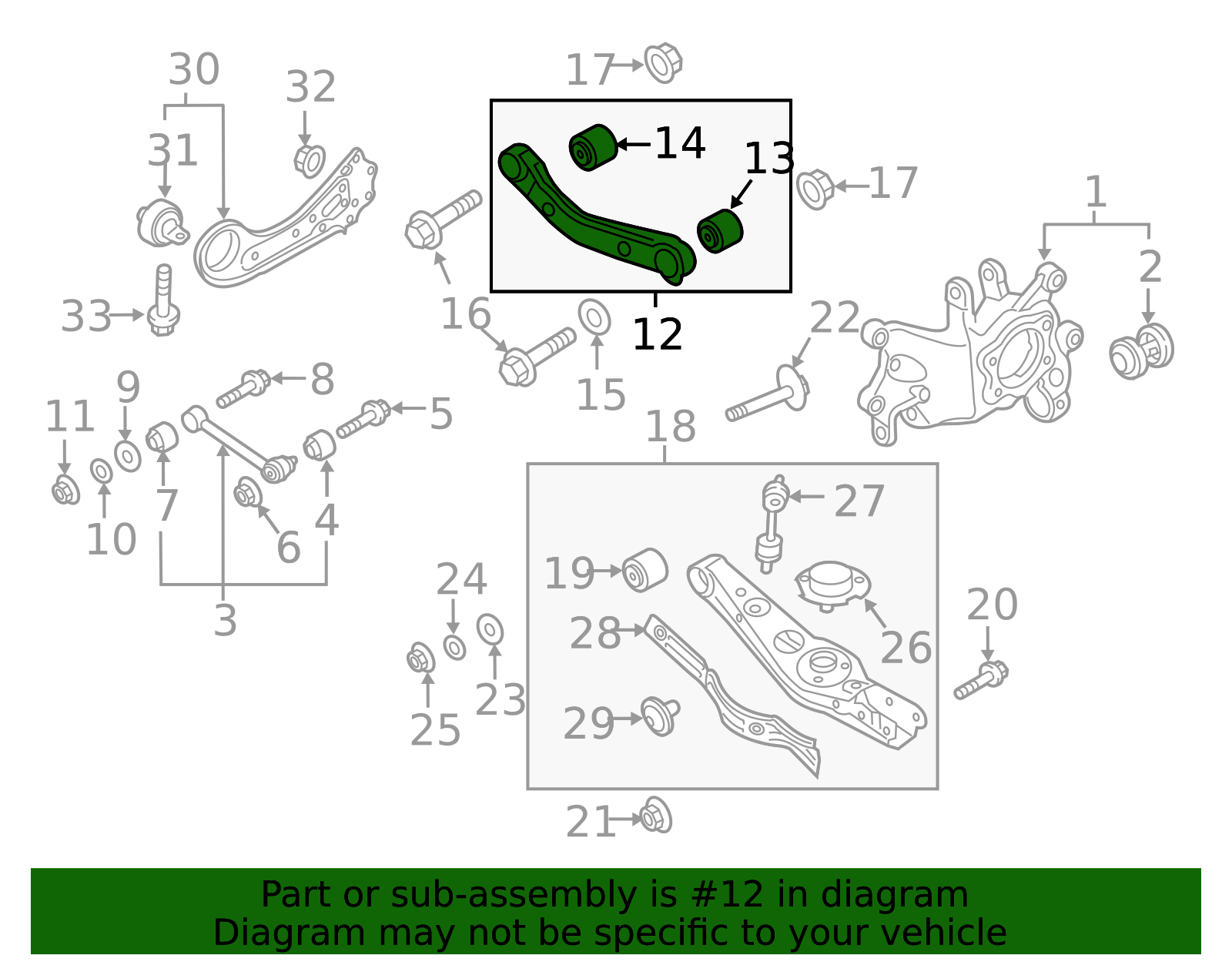Hyundai - 55100-D3150 - Upper Control Arm - 2017-2021 Hyundai Tucson ...
