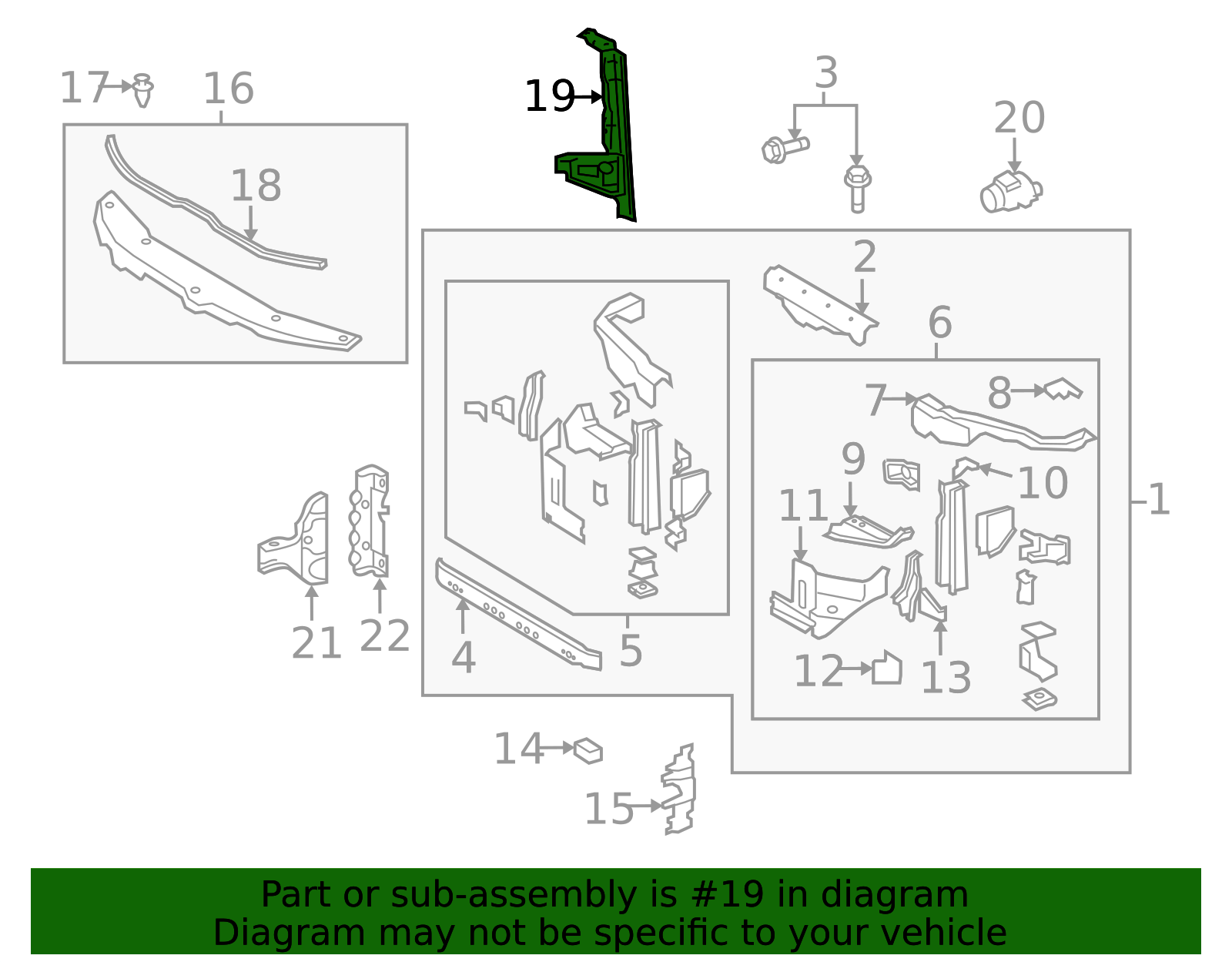 53209-60170 - 2016-2021 Toyota Land Cruiser - Center Brace | Nucar ...