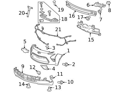 Bumper & Components - Front for 2019 Chevrolet Cruze | Auto Parts Express