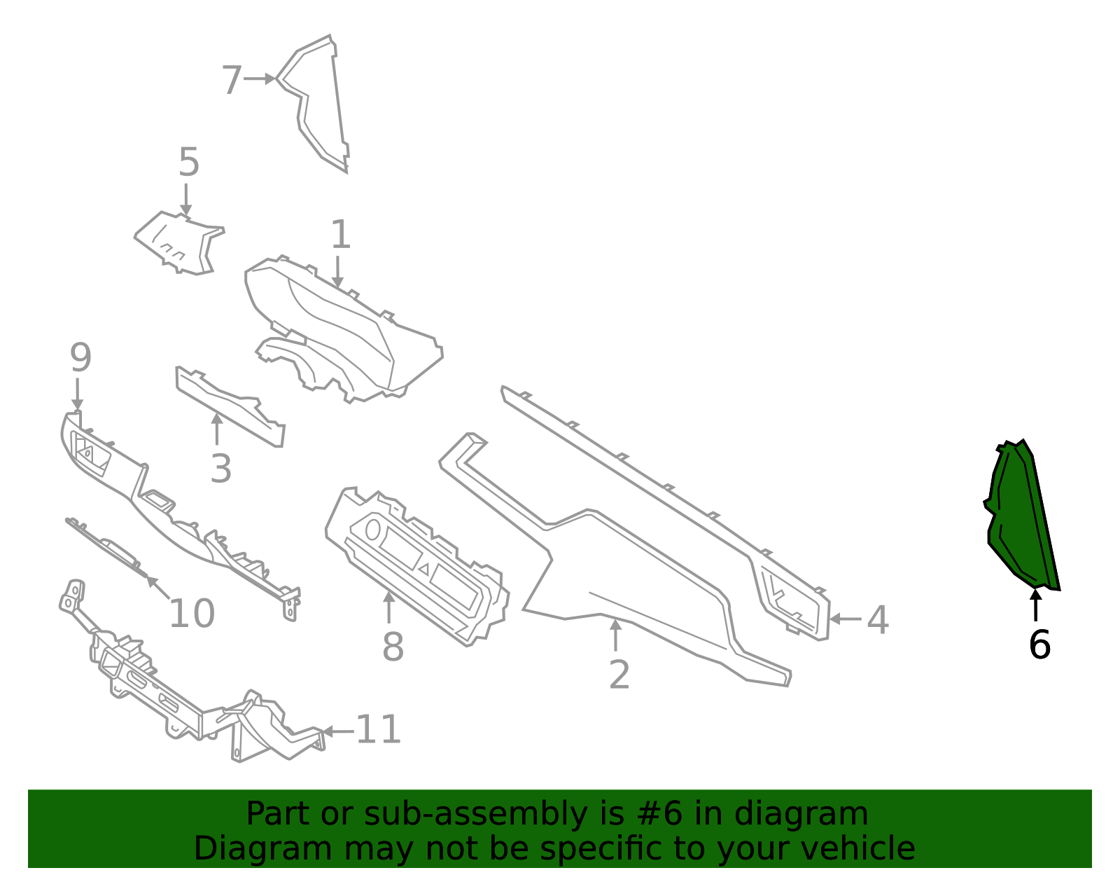 2019-2025 Genesis G70 Edge Molding 84785-G9000-NNB | QuirkParts