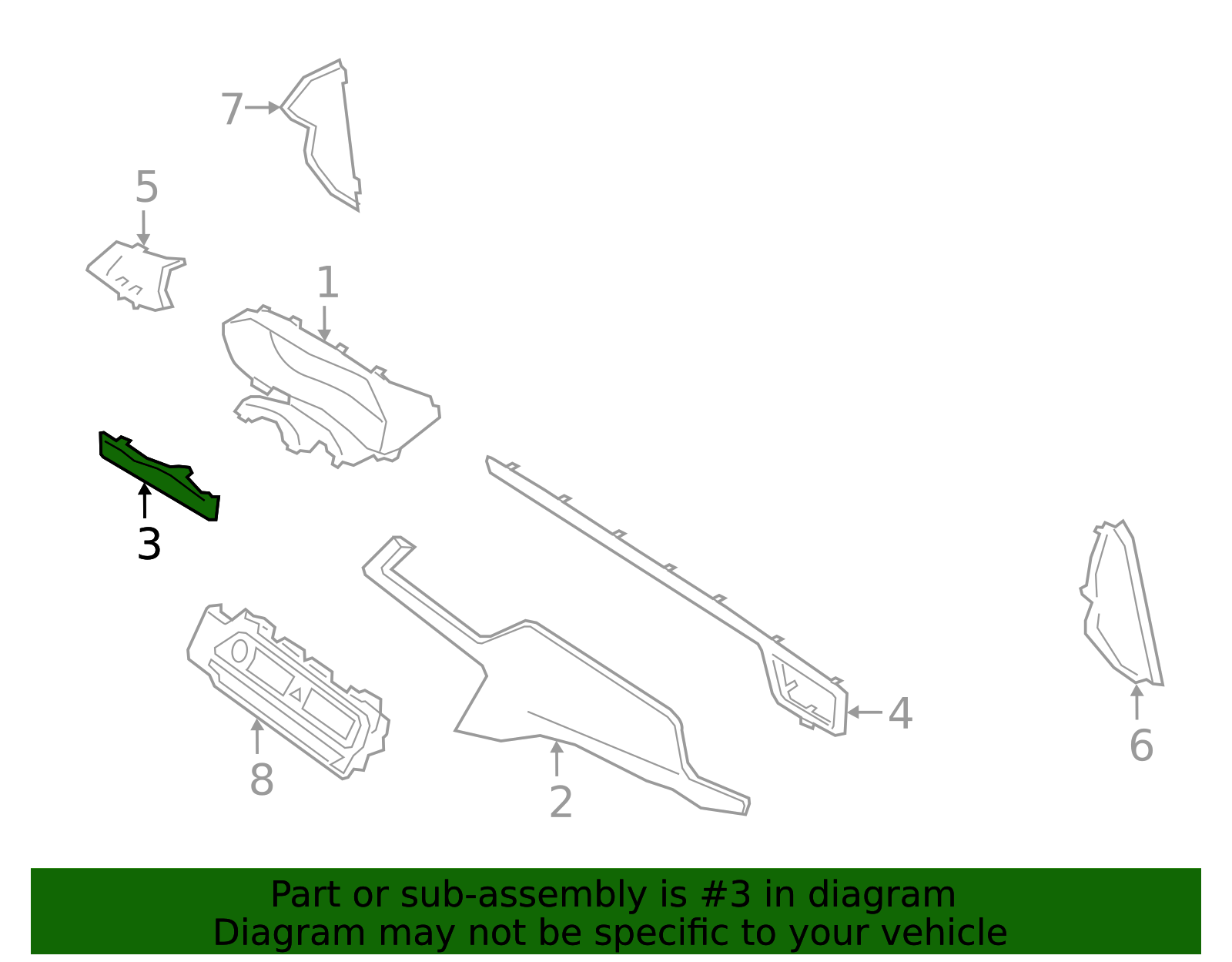 Hyundai - 84760-G9000-RGR - Trim Molding - 2019-2020 Genesis G70 | OEM ...